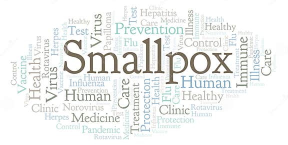 Smallpox Word Cloud, Made with Text only. Stock Illustration ...