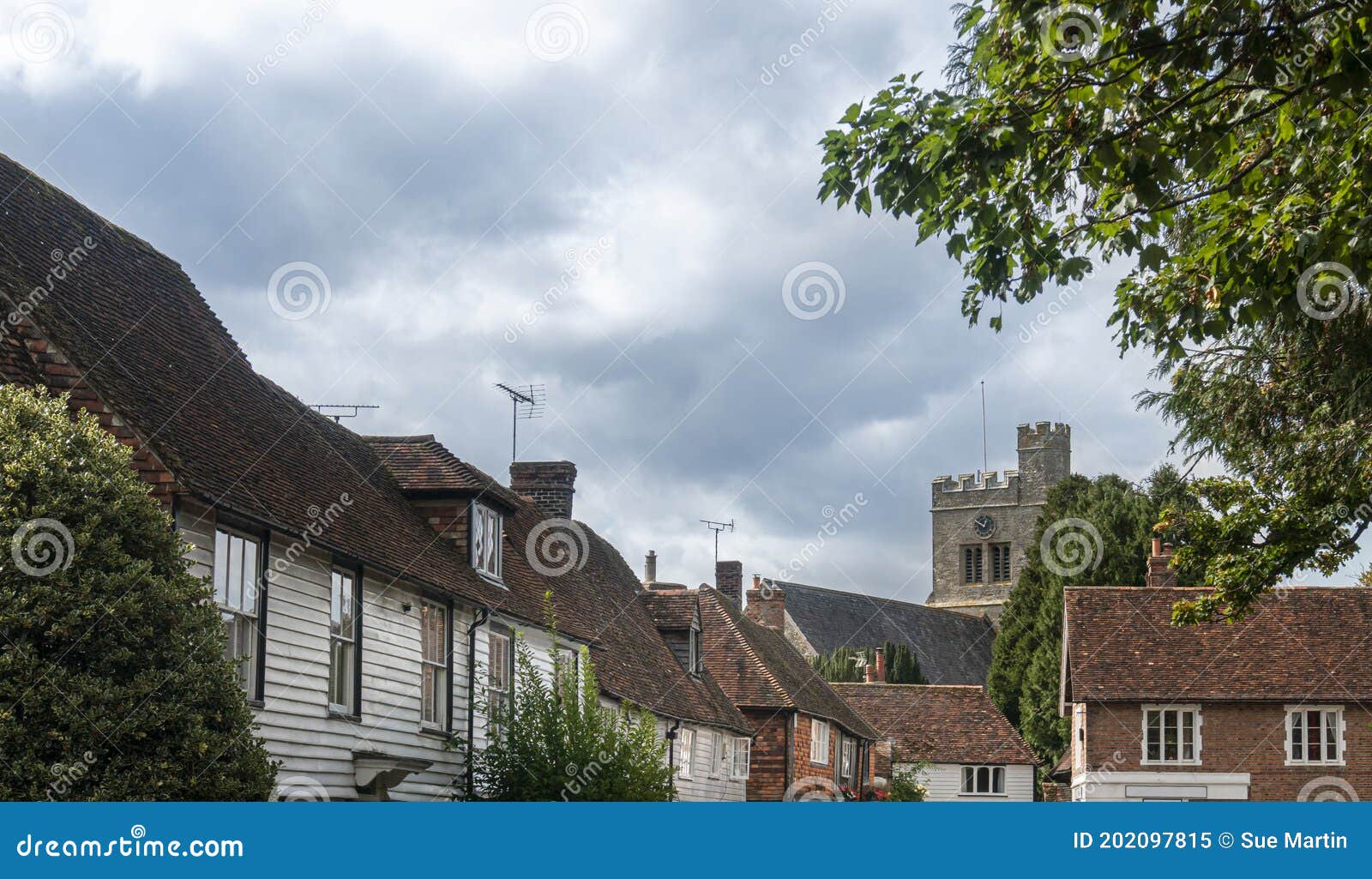 Smarden Village, Kent, UK stock image. Image of street - 202097815