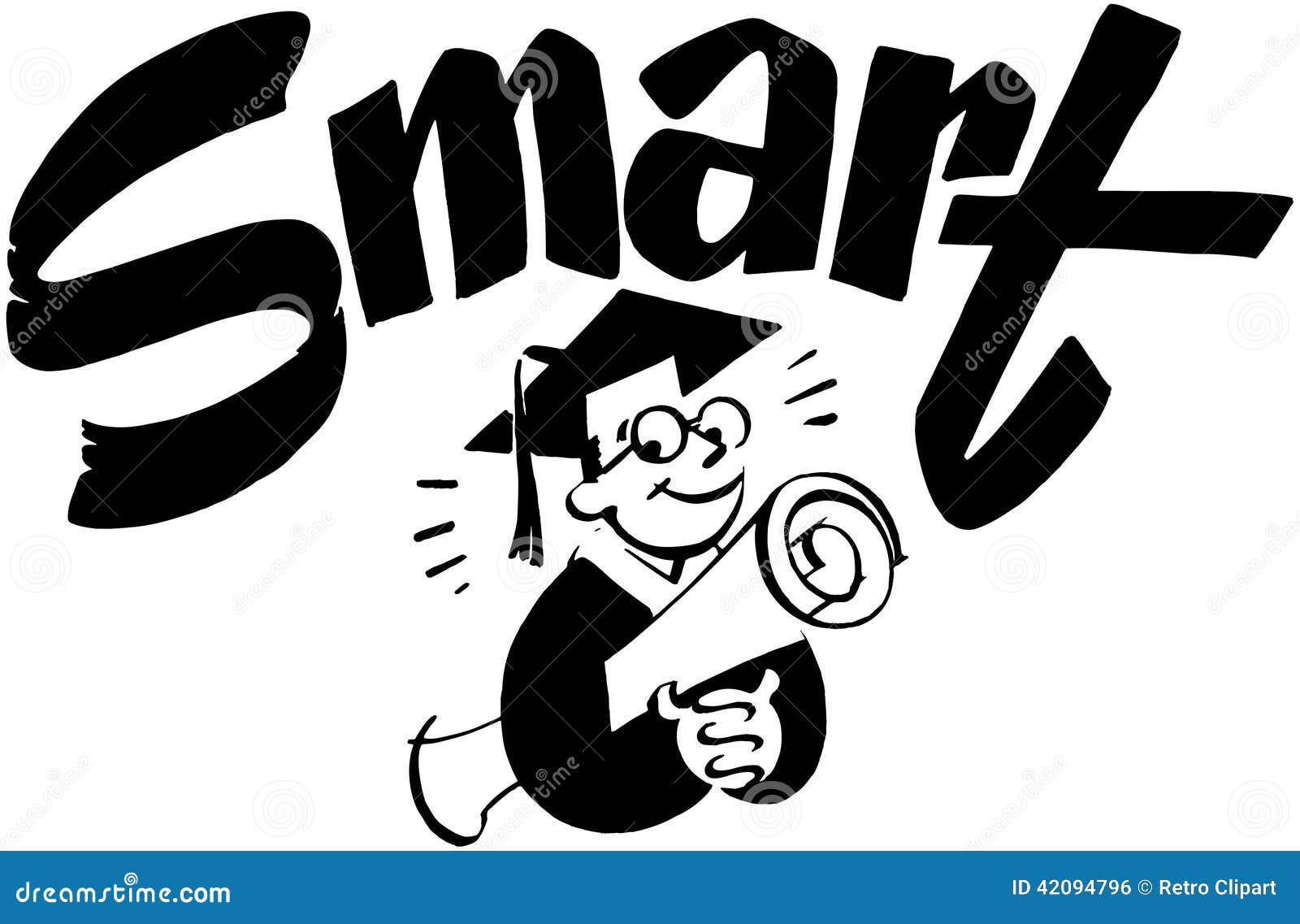 Smart stock vector. Illustration of advertising, classic - 42094796