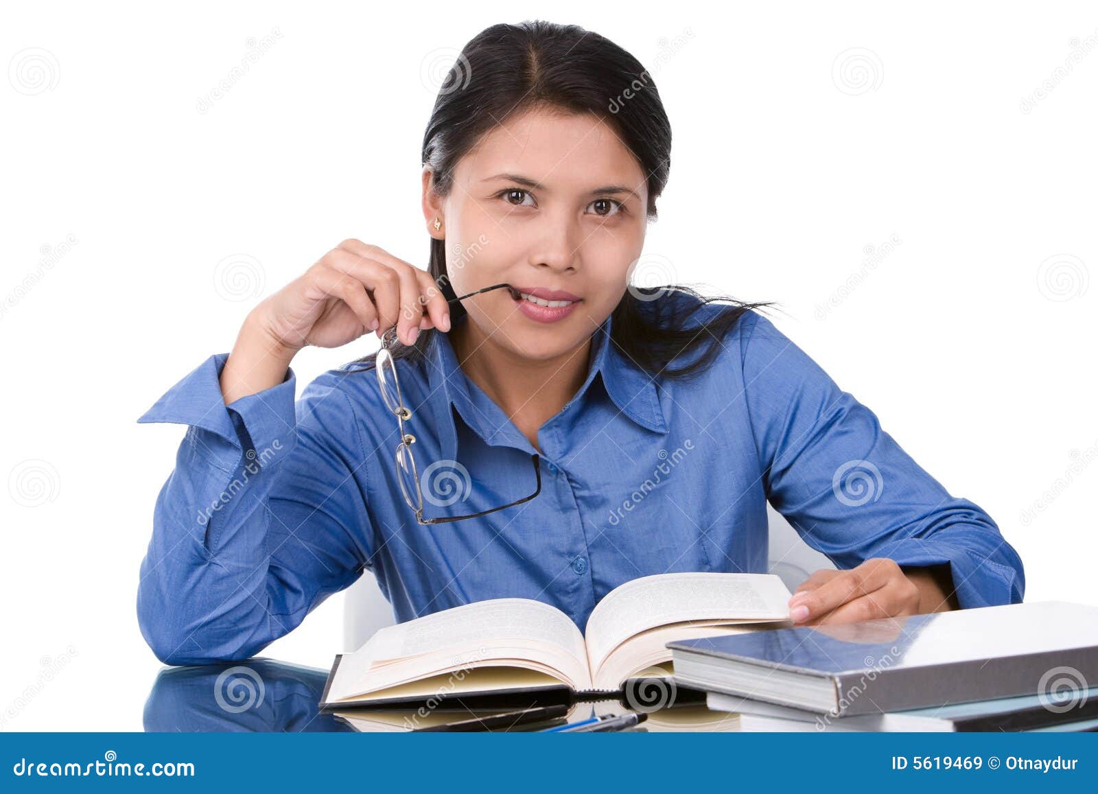 Smart stock image. Image of smart, woman, concentration - 5619469
