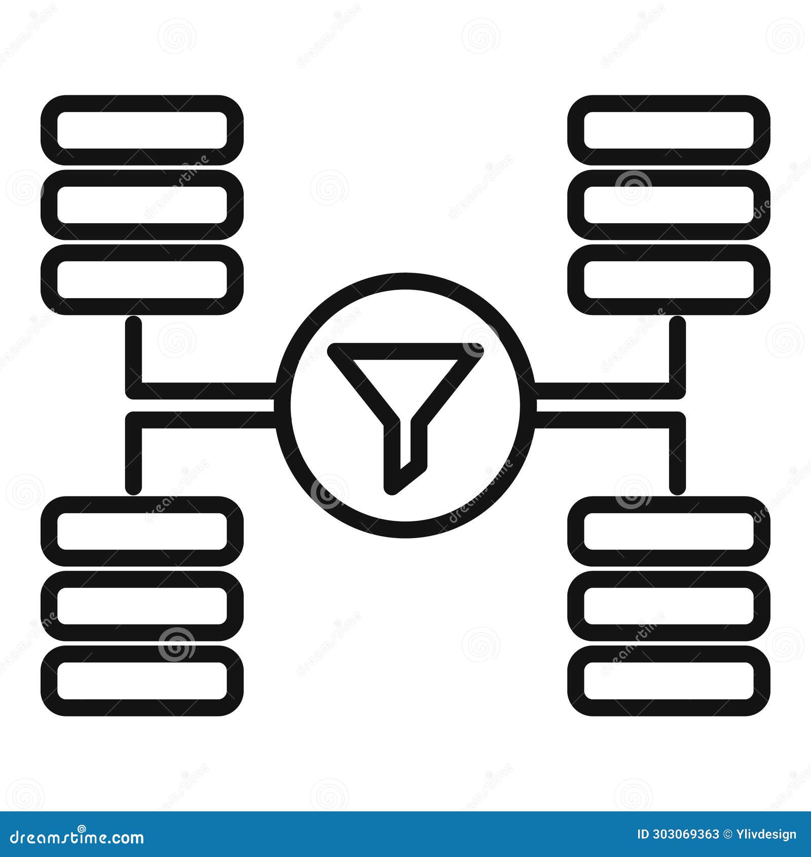 Smart Access Data Icon Outline Vector. Network Cloud Stock Vector ...