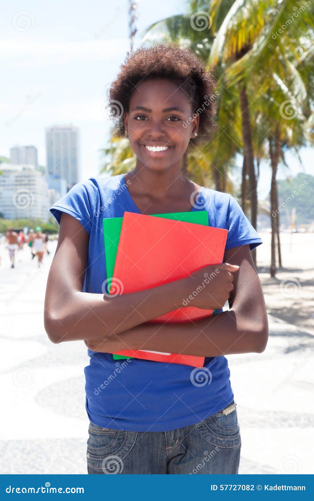 Smart African American Student in the City Stock Photo - Image of ...