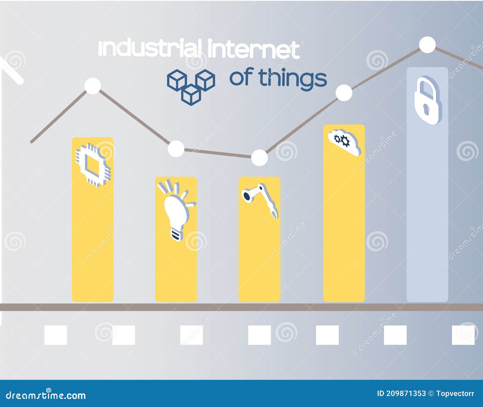 Smart Analytics Industrial Internet of Things. Presentation Diagram ...