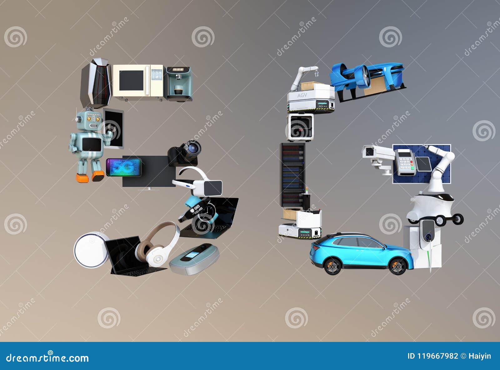 Smart Appliances, Drone, Autonomous Vehicle and Robot Arranged in `5G ... Smart Appliances, Drone, Autonomous Vehicle and Robot Arranged in `5G ...