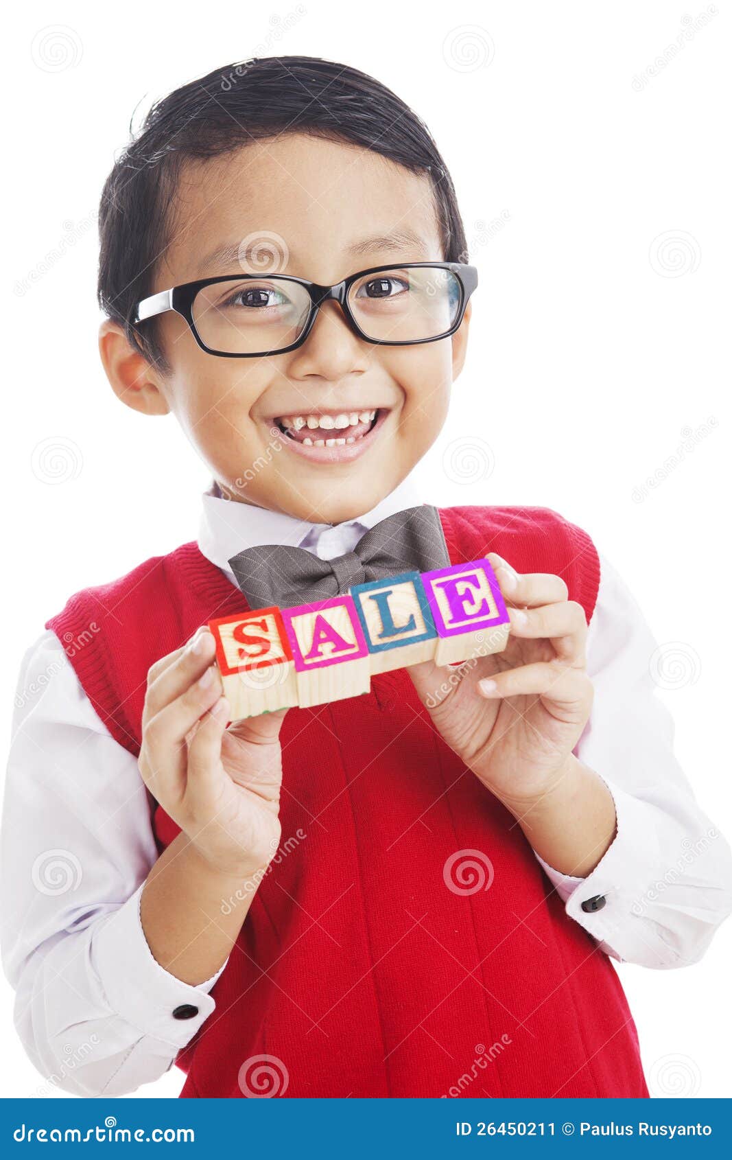 Smart Asian Boy with a Sale Sign Stock Image - Image of people, chinese ...