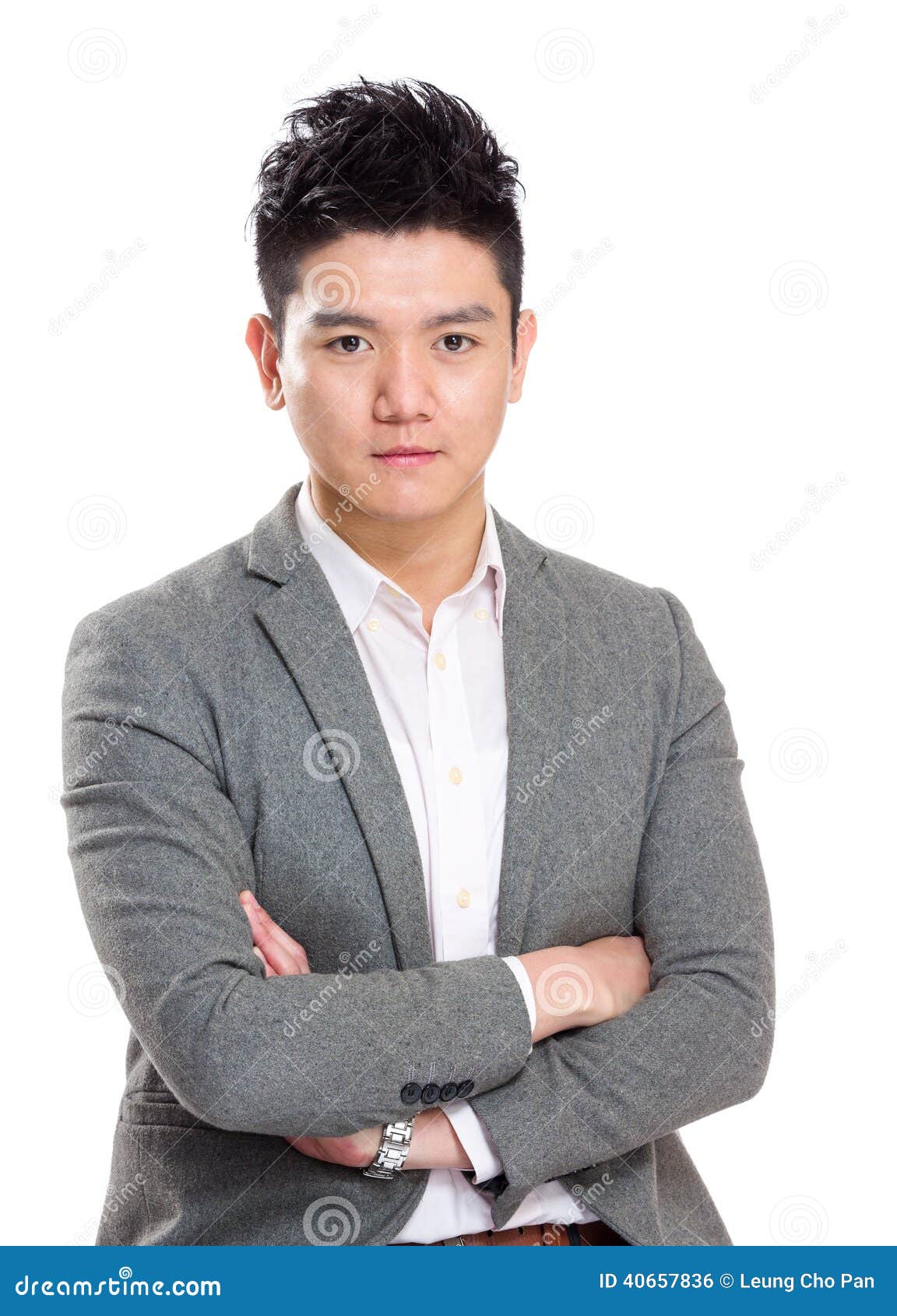Smart asian businessman stock photo. Image of ethnic - 40657836