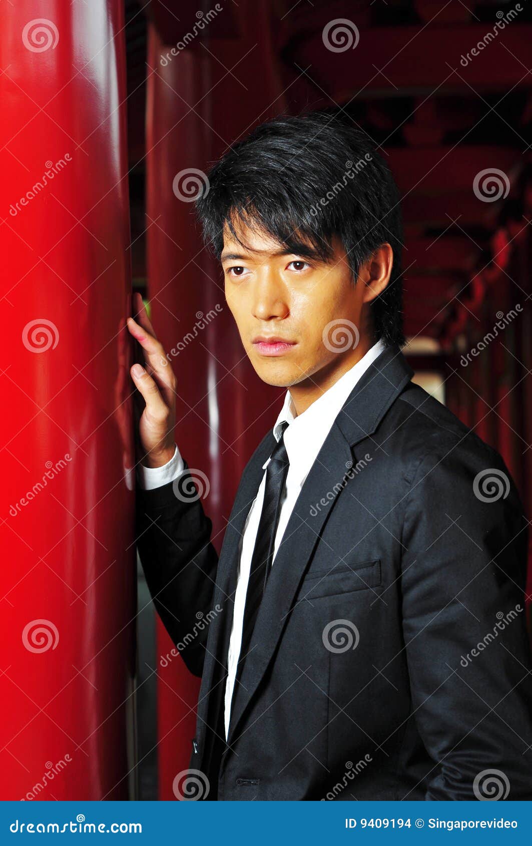Smart Asian Man in Temple stock photo. Image of show, agent - 9409194