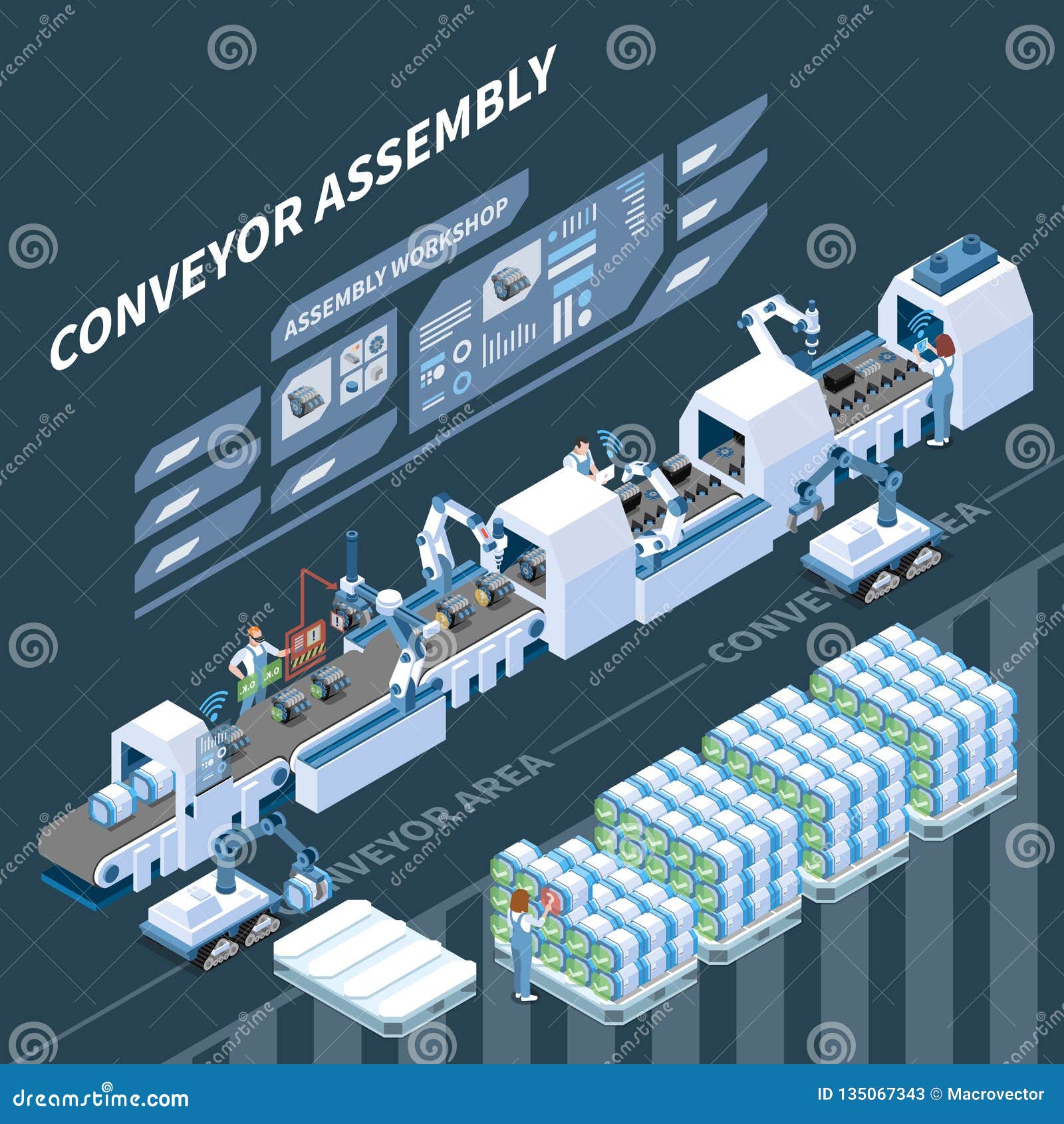 Assembly Line Cartoons, Illustrations & Vector Stock Images - 14508234 ...