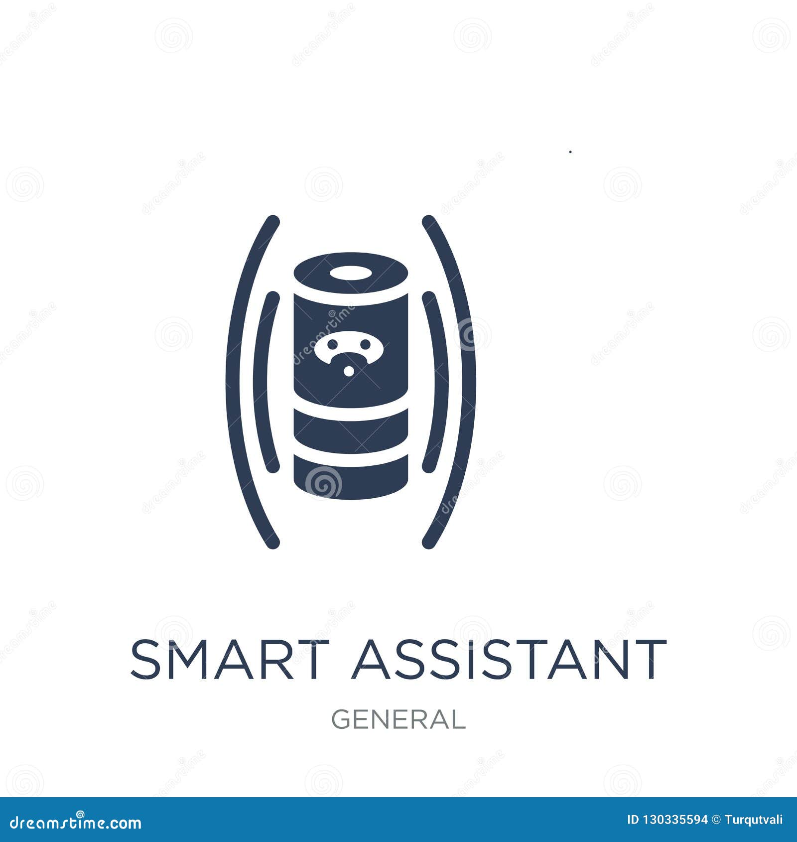 Smart Assistant Icon. Trendy Flat Vector Smart Assistant Icon on Stock ...