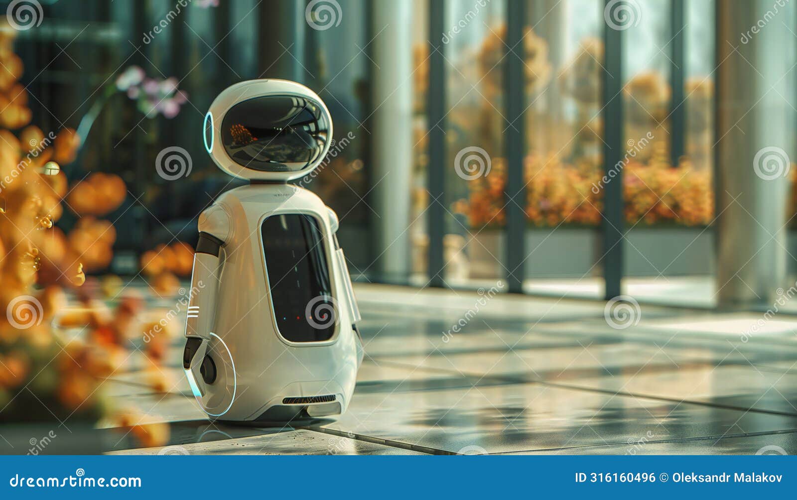 Smart Assistant of the New World Stock Illustration - Illustration of ...