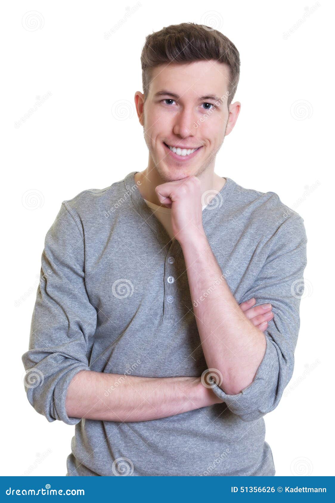 Smart Australian Guy in a Grey Shirt Stock Photo - Image of australian ...