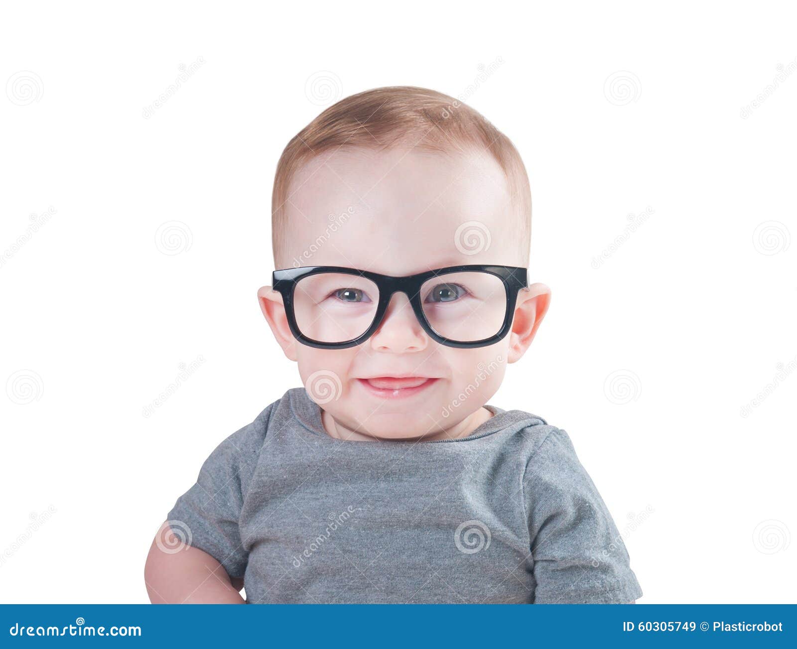 Smart baby with glasses stock image. Image of care, lifestyle - 60305749