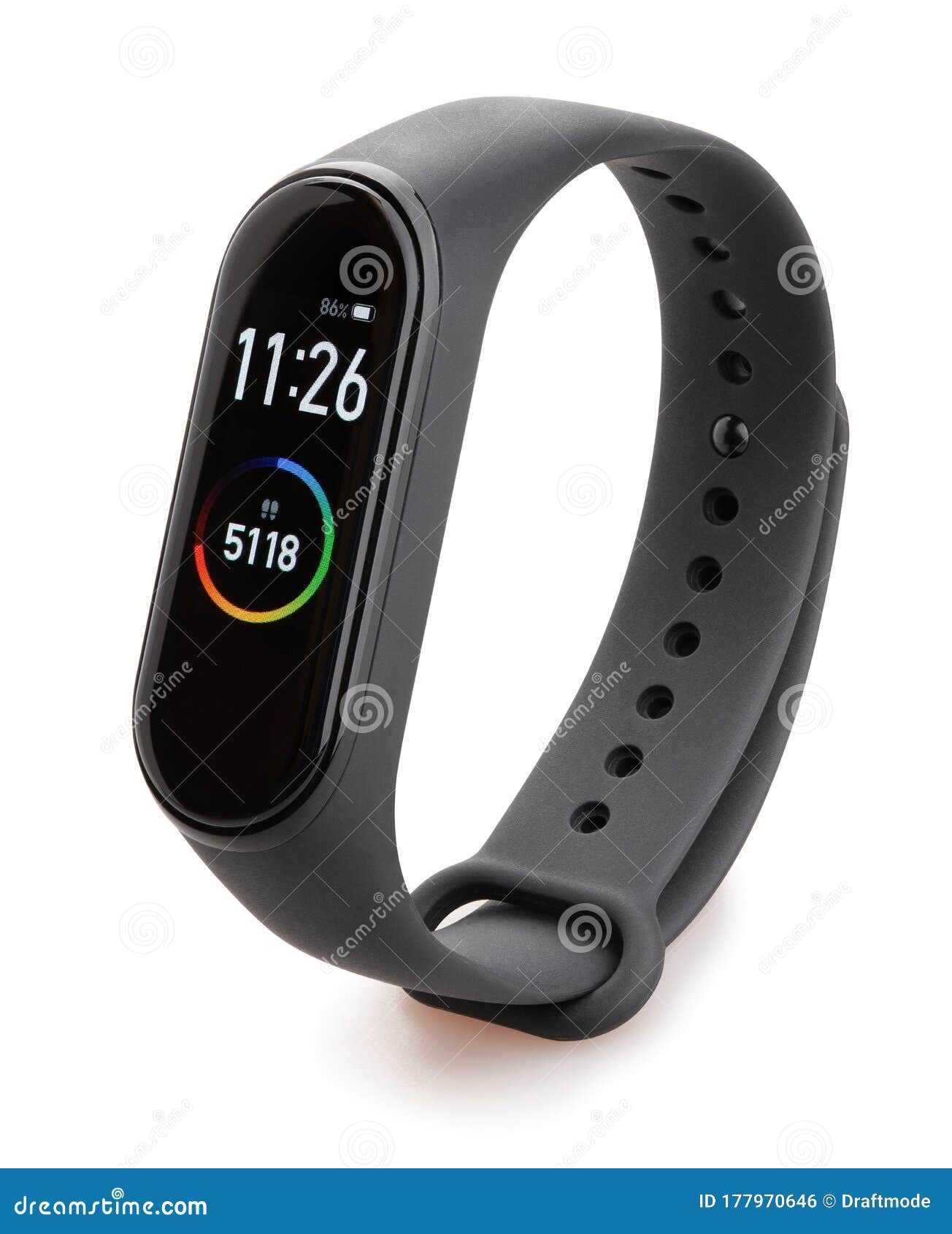 Smart band fitness tracker stock photo. Image of interface - 177970646