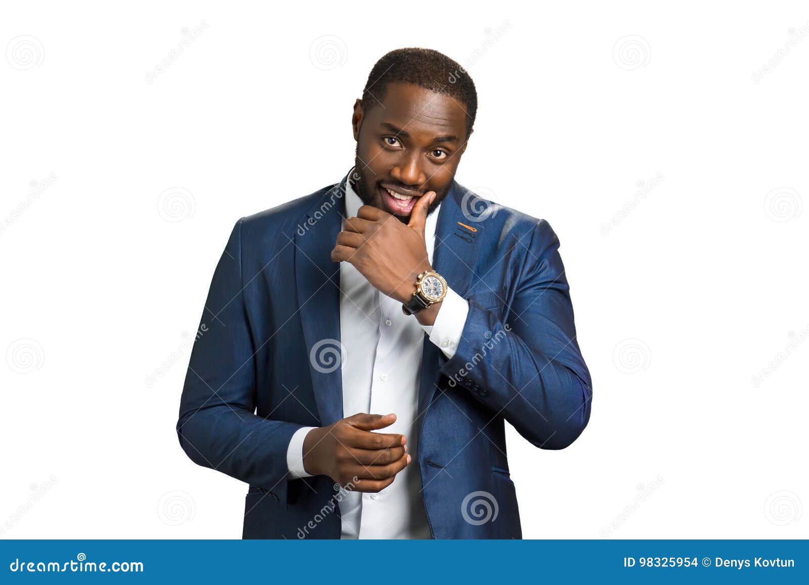 Smart Black Businessman on White Background. Stock Photo - Image of ... Smart Black Businessman on White Background. Stock Photo - Image of ...