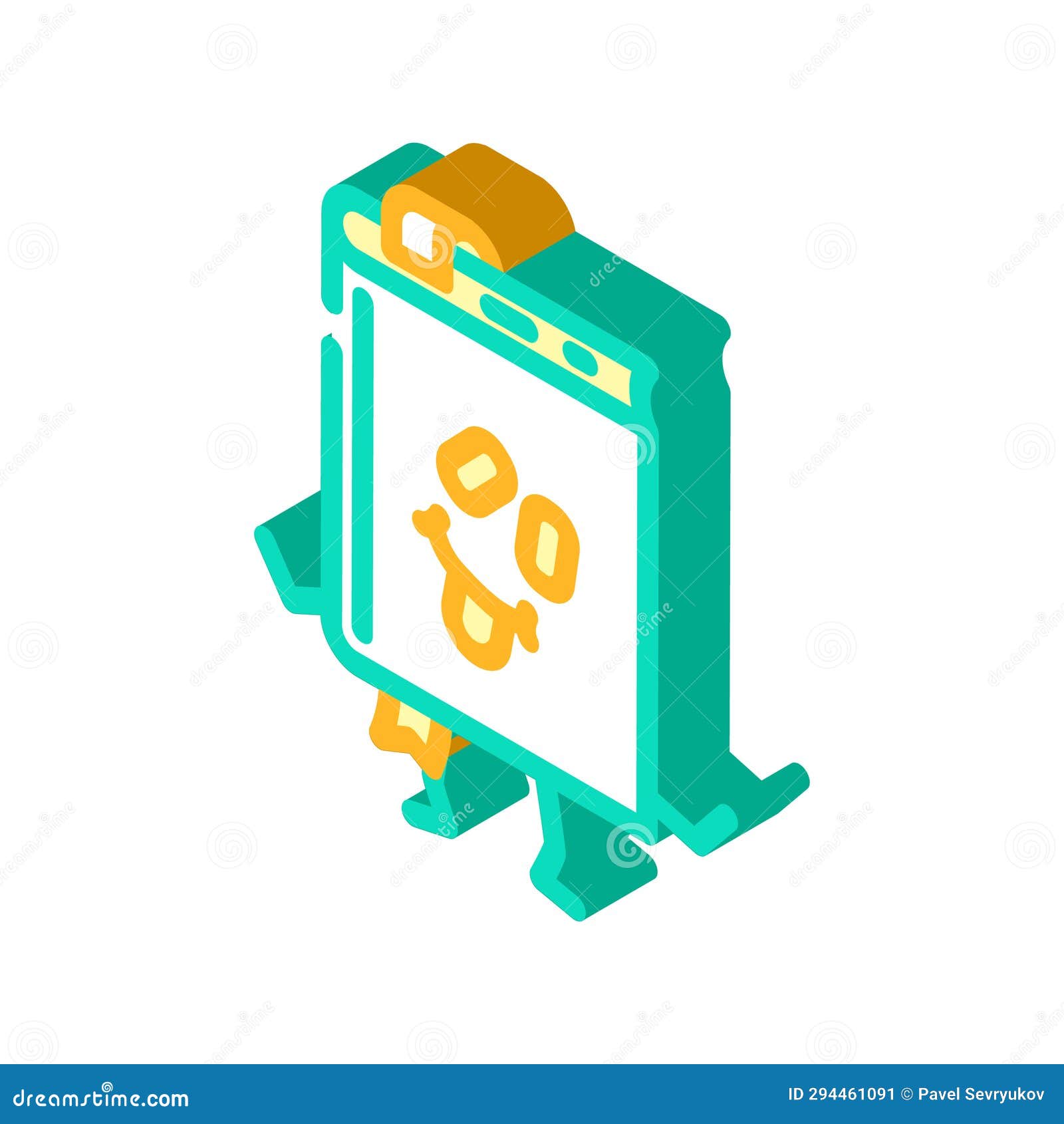 Smart Book Character Isometric Icon Vector Illustration Stock Vector ...