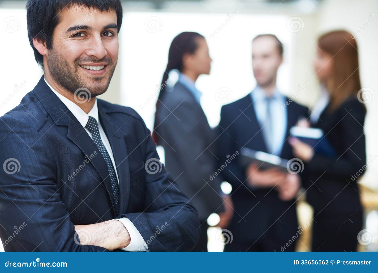 Smart boss stock photo. Image of businesspeople, expertise - 33656562