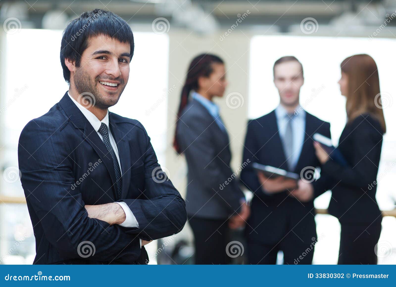 Smart boss stock photo. Image of formal, corporate, folded - 33830302