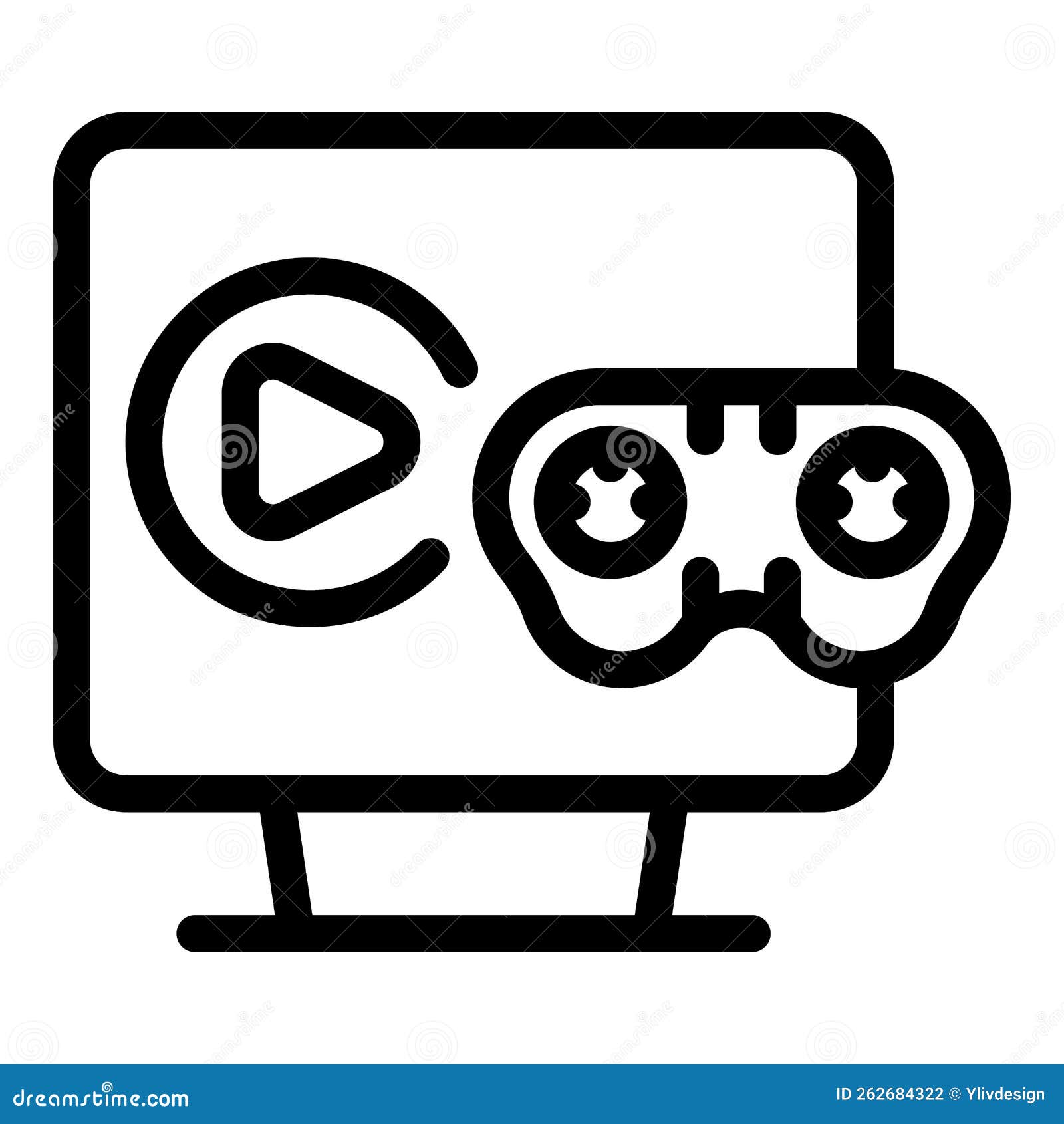 Smart Box Game Icon Outline Vector. Computer Internet Stock Vector ...