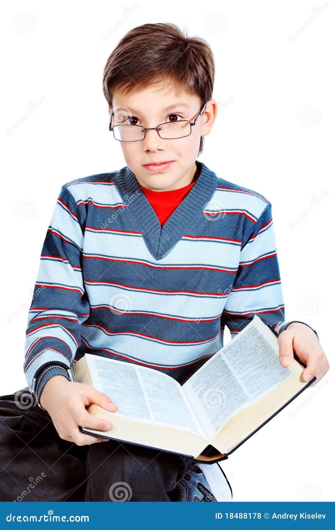 Smart boy stock photo. Image of book, isolated, people - 18488178