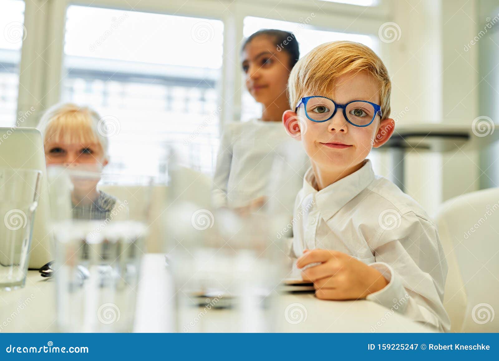 Smart Boy As a Student or Trainee in a Class Stock Image - Image of ...