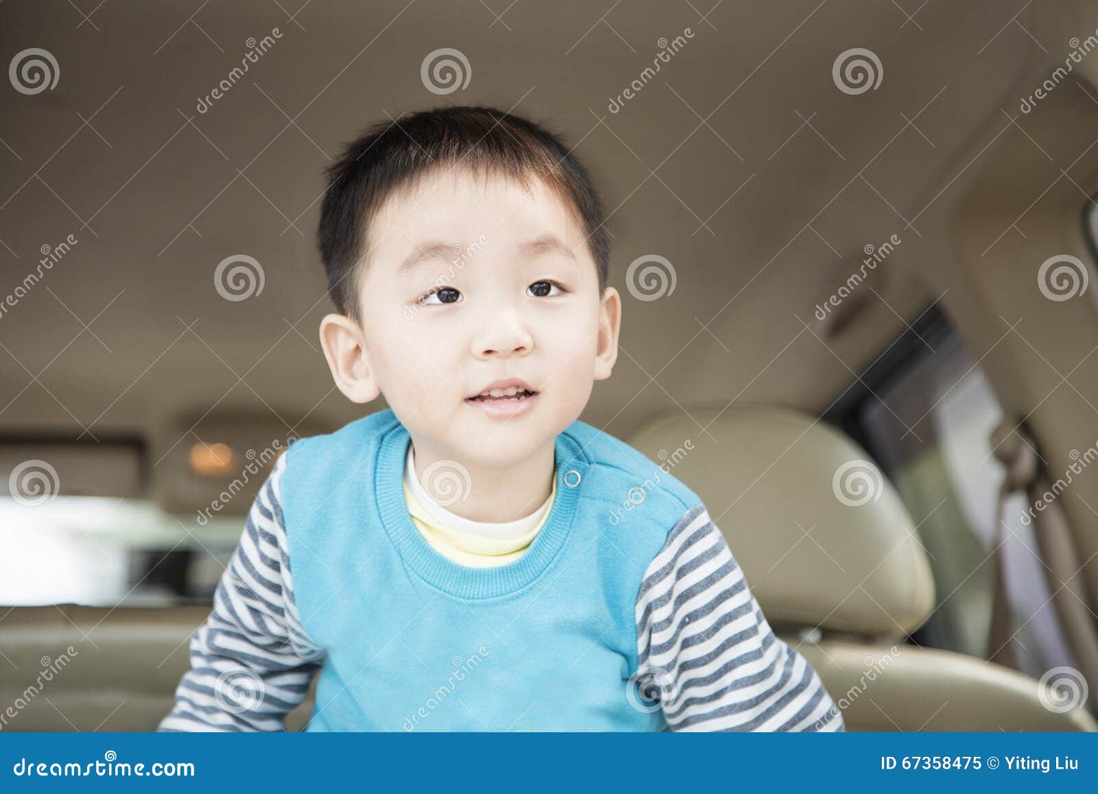 Smart boy in back of car stock image. Image of stand - 67358475