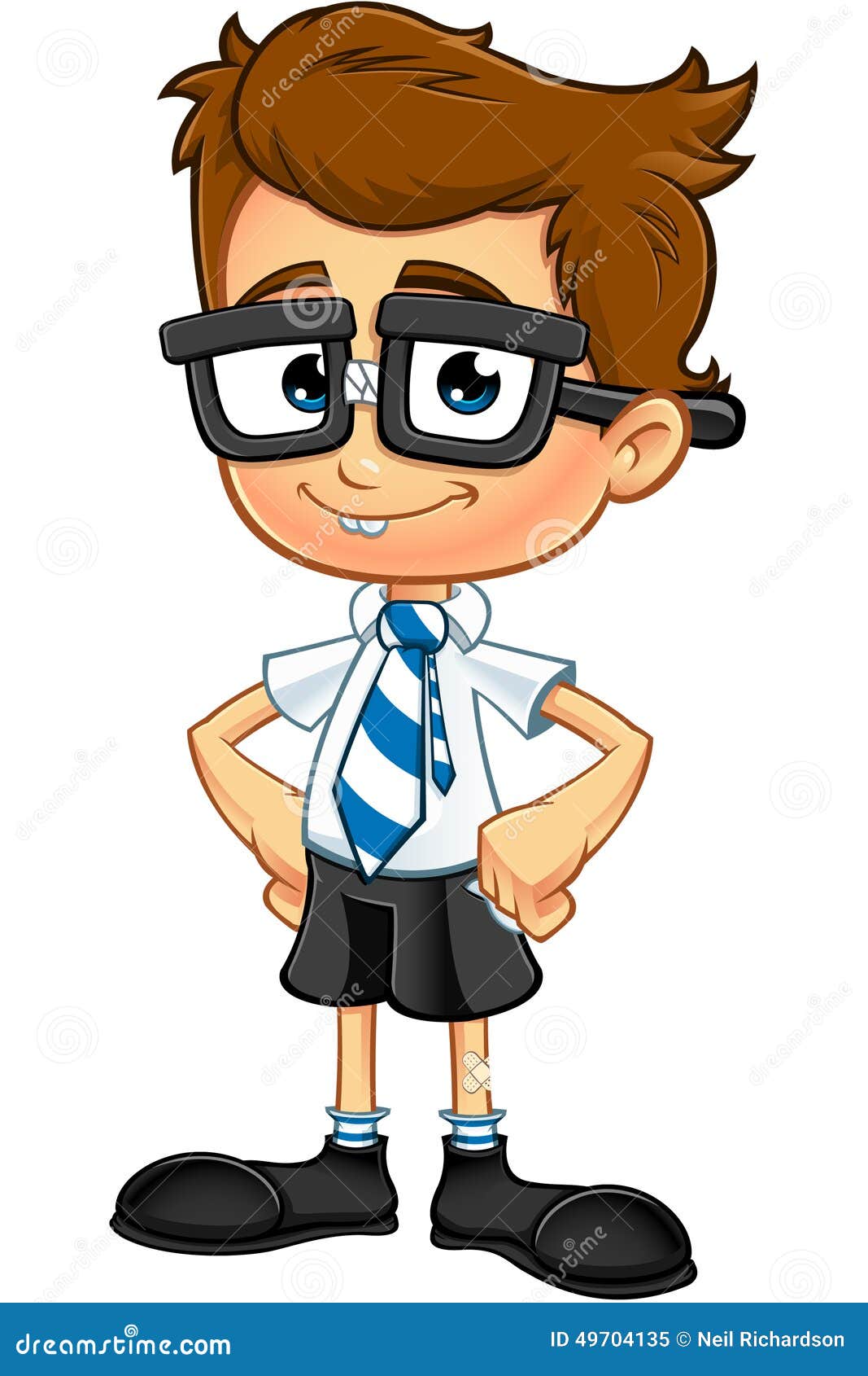 Smart Boy Character stock vector. Image of young, human - 49704135
