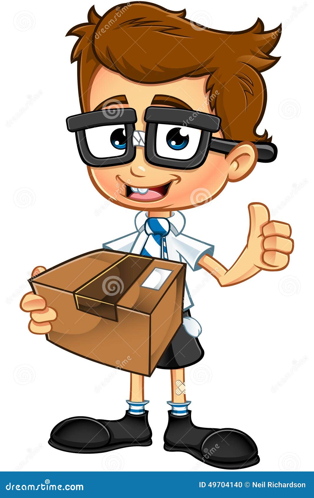 Smart Boy Character stock vector. Illustration of young - 49704140