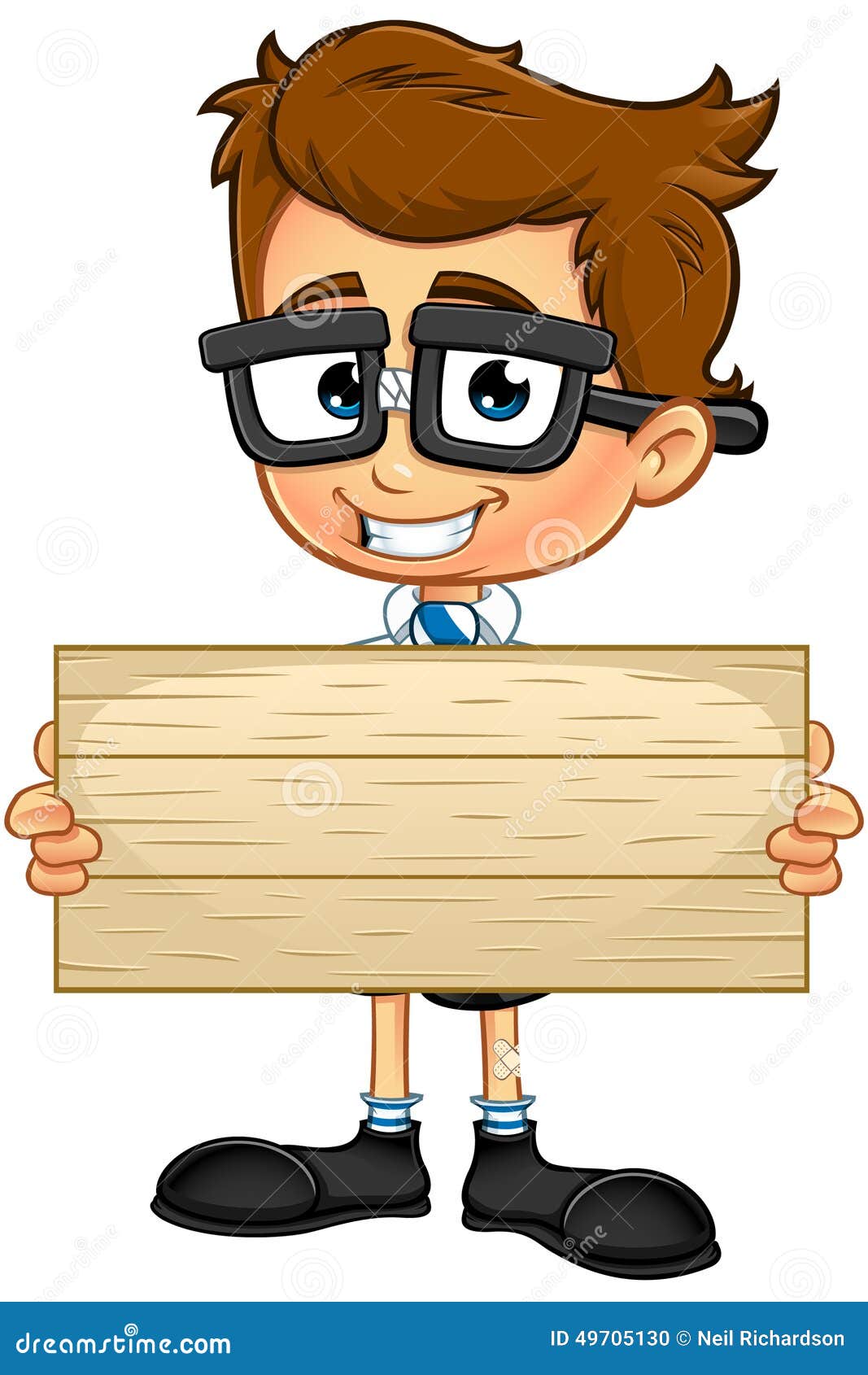 Smart Boy Character stock vector. Illustration of cartoon - 49705130