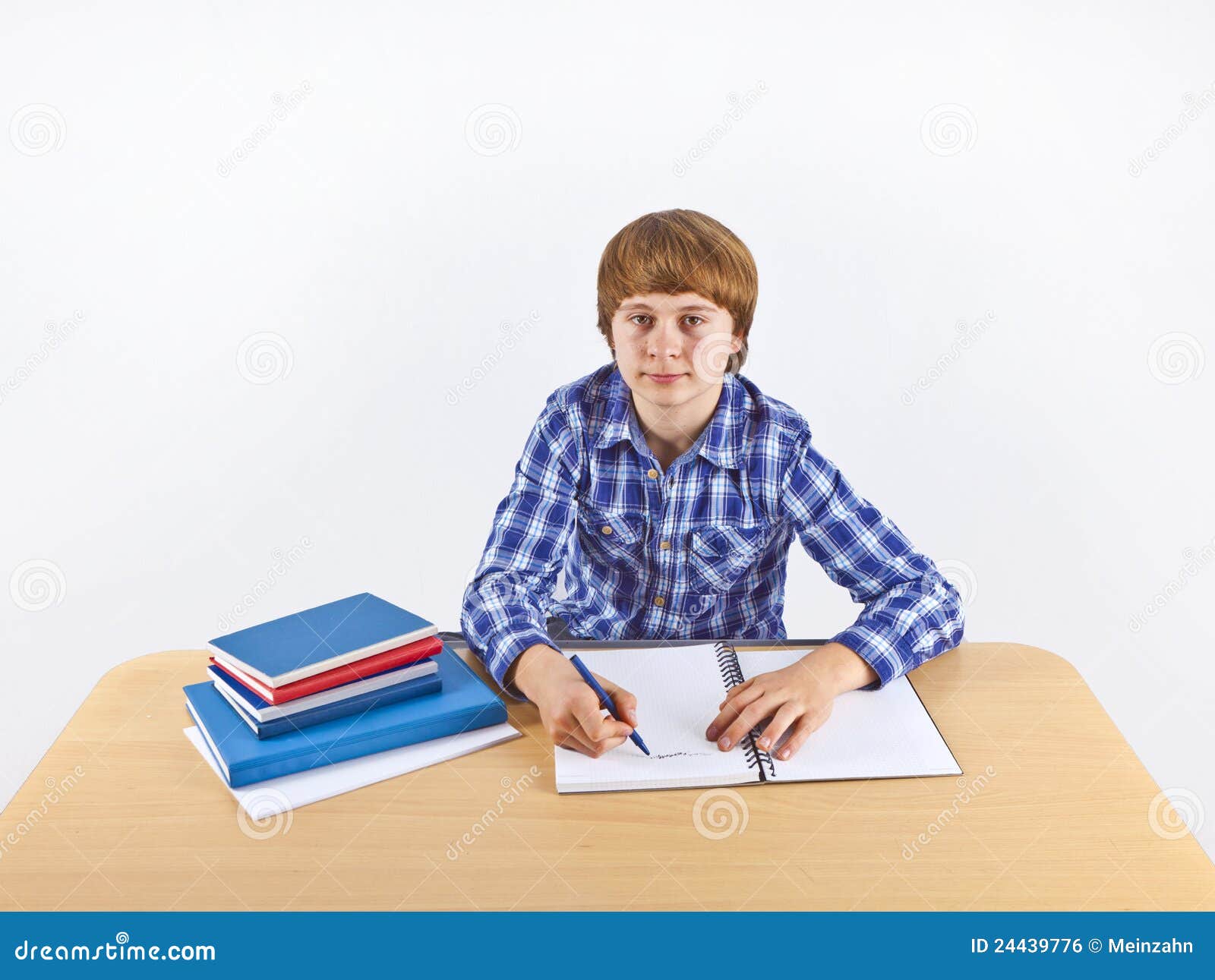 Smart Boy Learning for School Stock Photo - Image of scholar, book ...