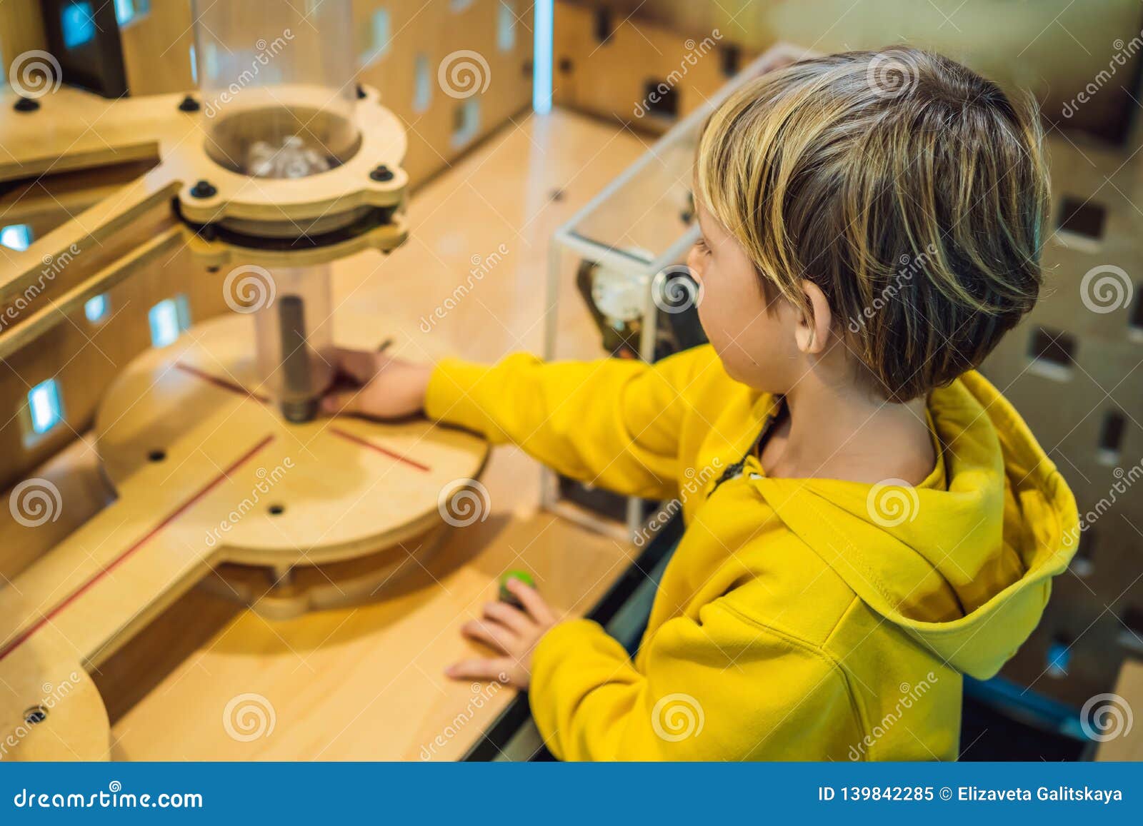 Smart Boy Scientist Making Physical Experiments in the Laboratory ...