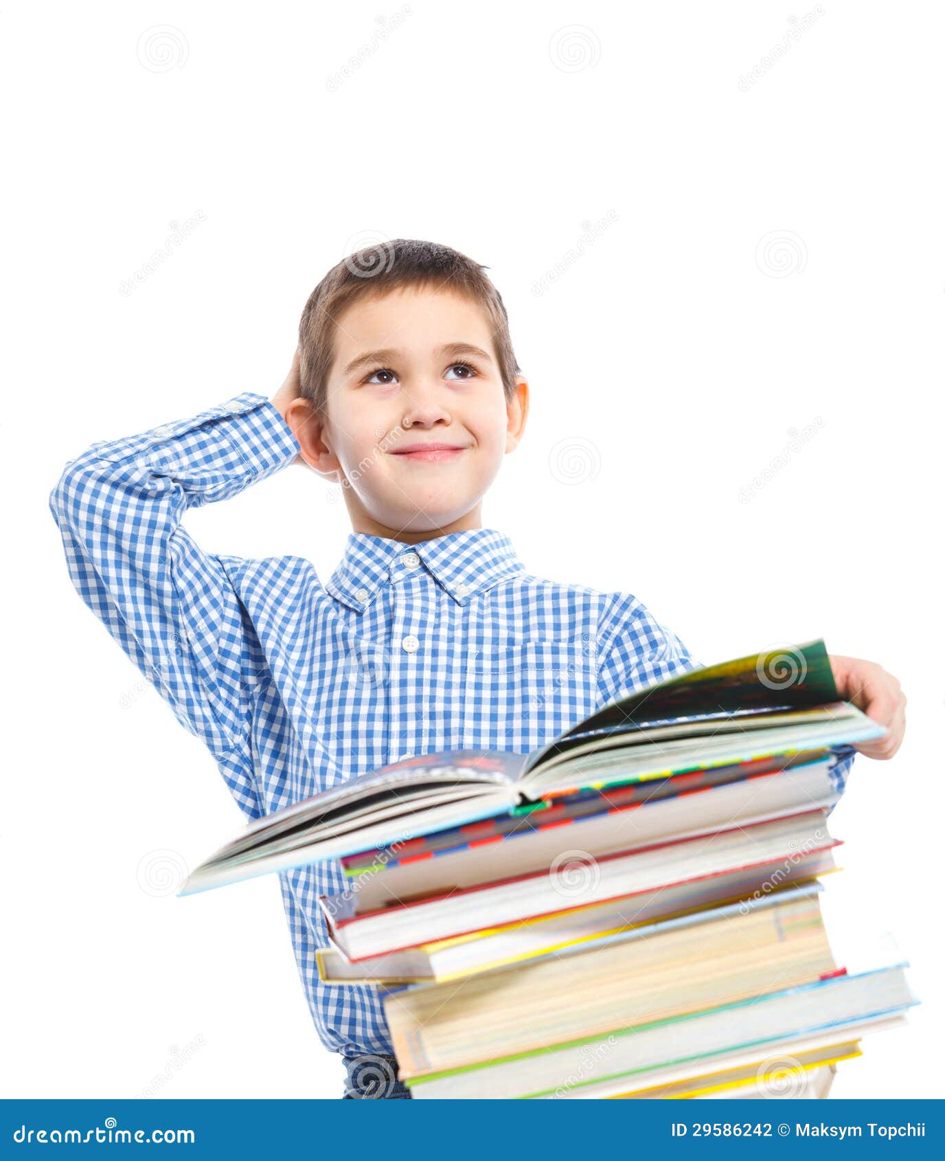 Smart Boy Studying stock photo. Image of classroom, casual - 29586242