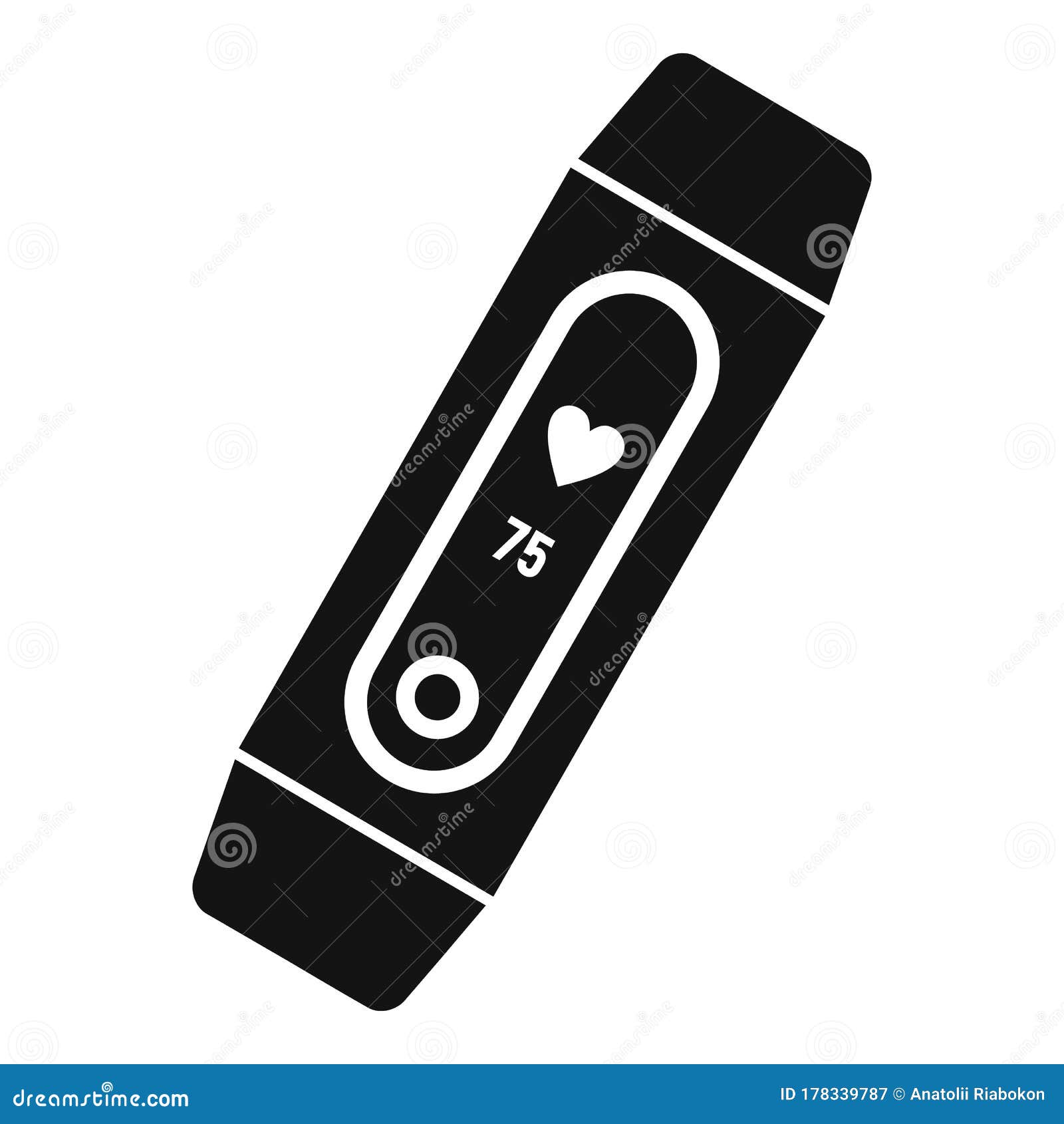 Smart Bracelet Icon, Simple Style Stock Vector - Illustration of logo ...