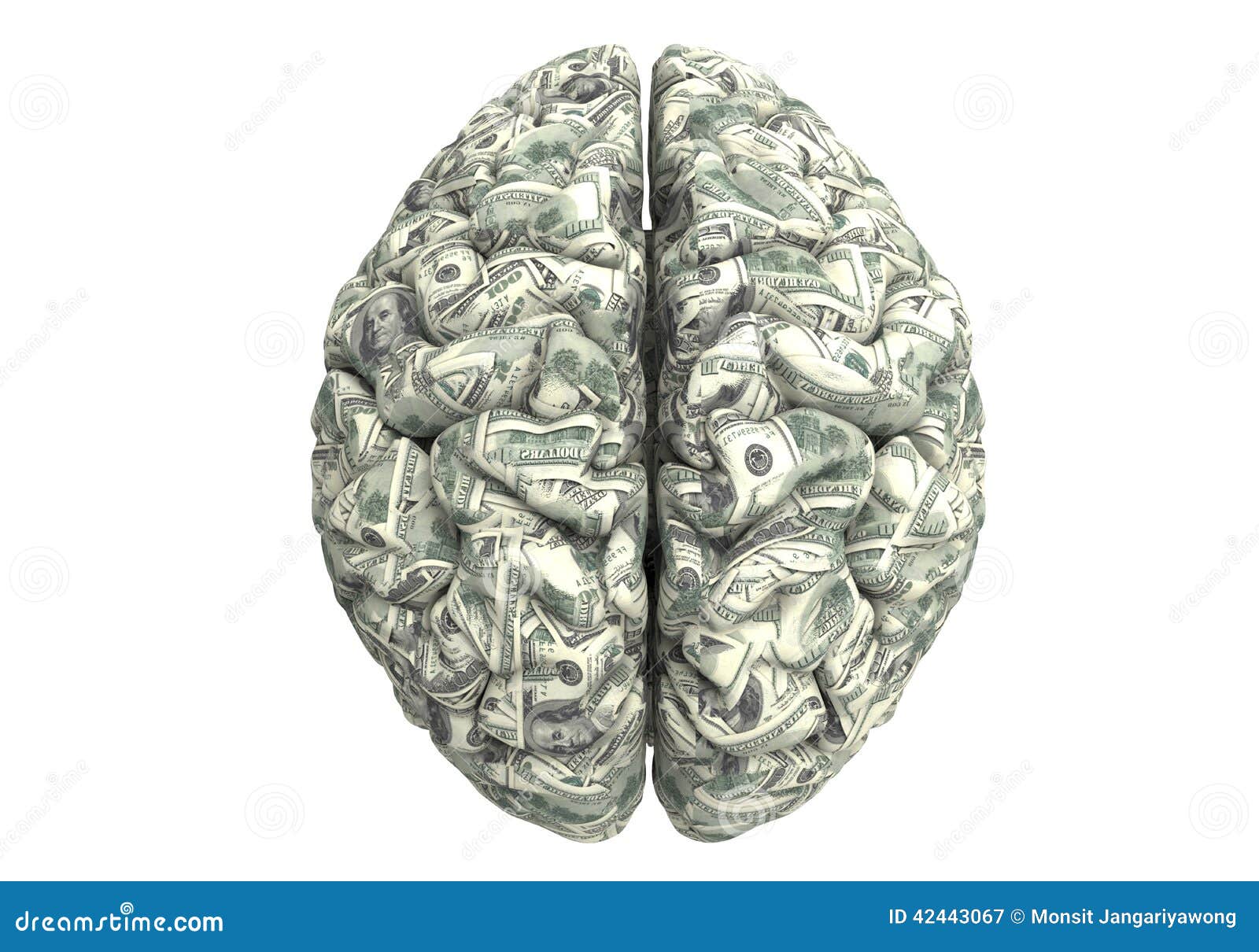 Smart Brain Can Earn More Money Stock Illustration - Image: 42443067