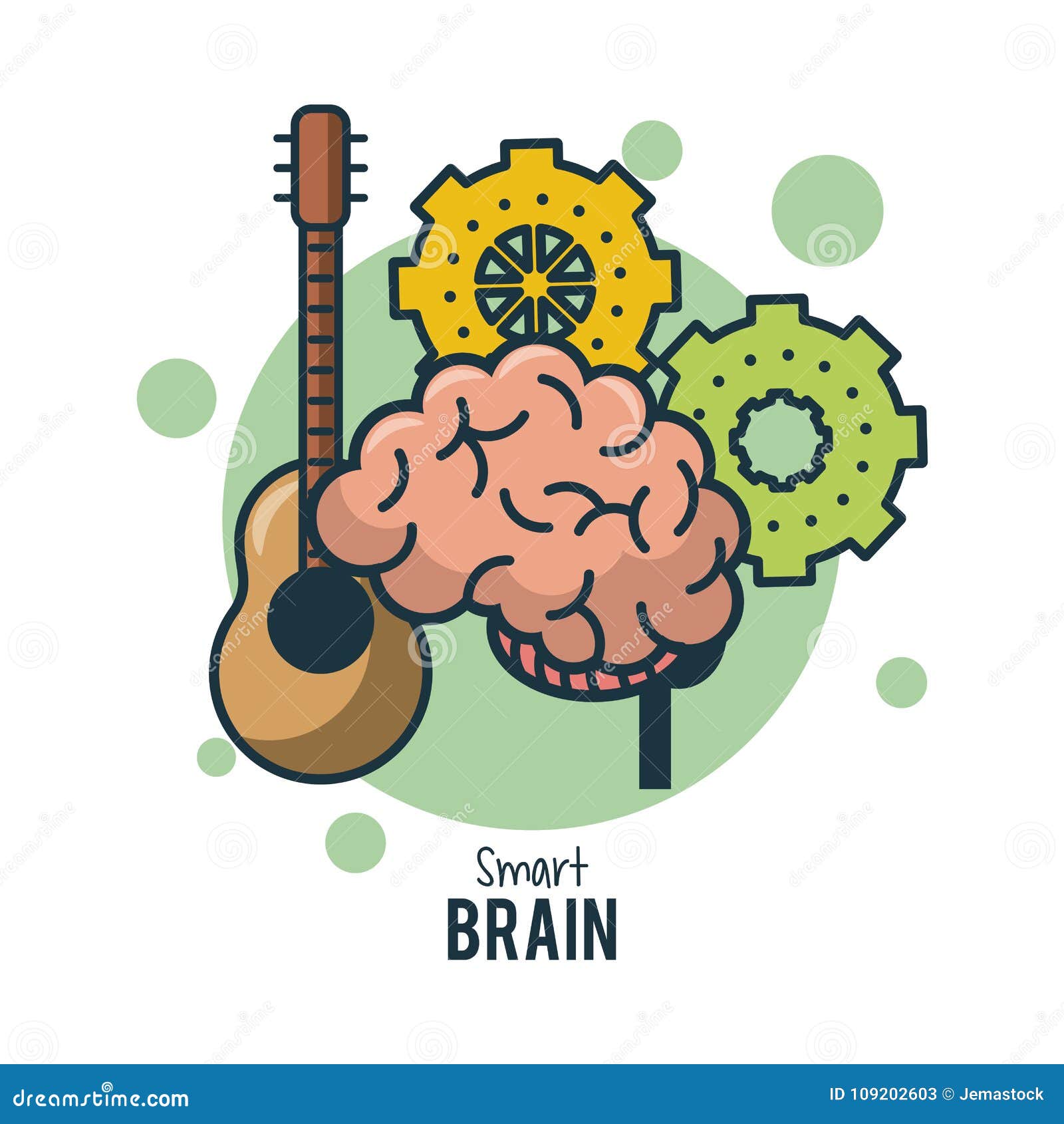 Smart brain ideas stock vector. Illustration of creativity - 109202603