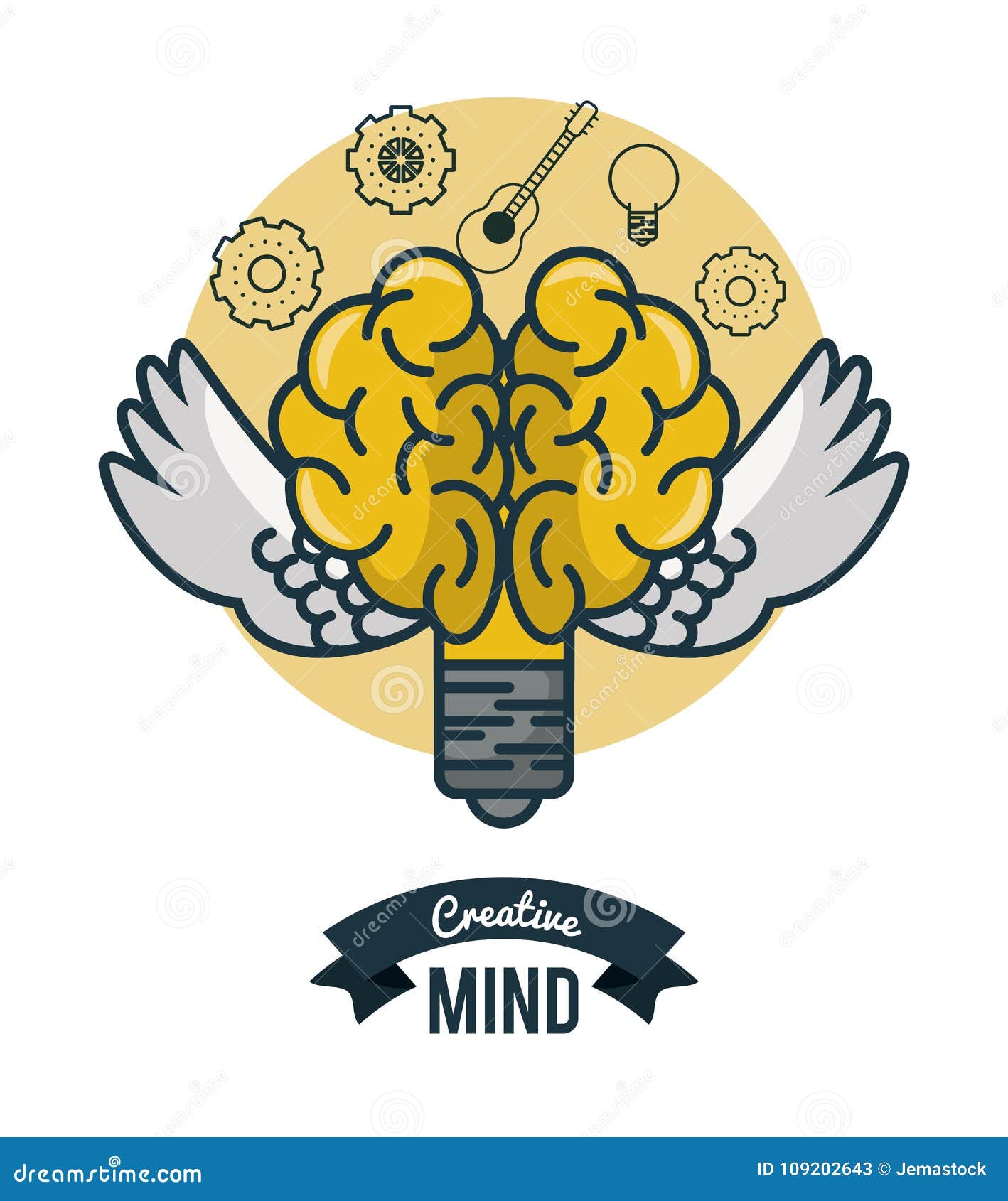 Smart brain ideas stock vector. Illustration of power - 109202643
