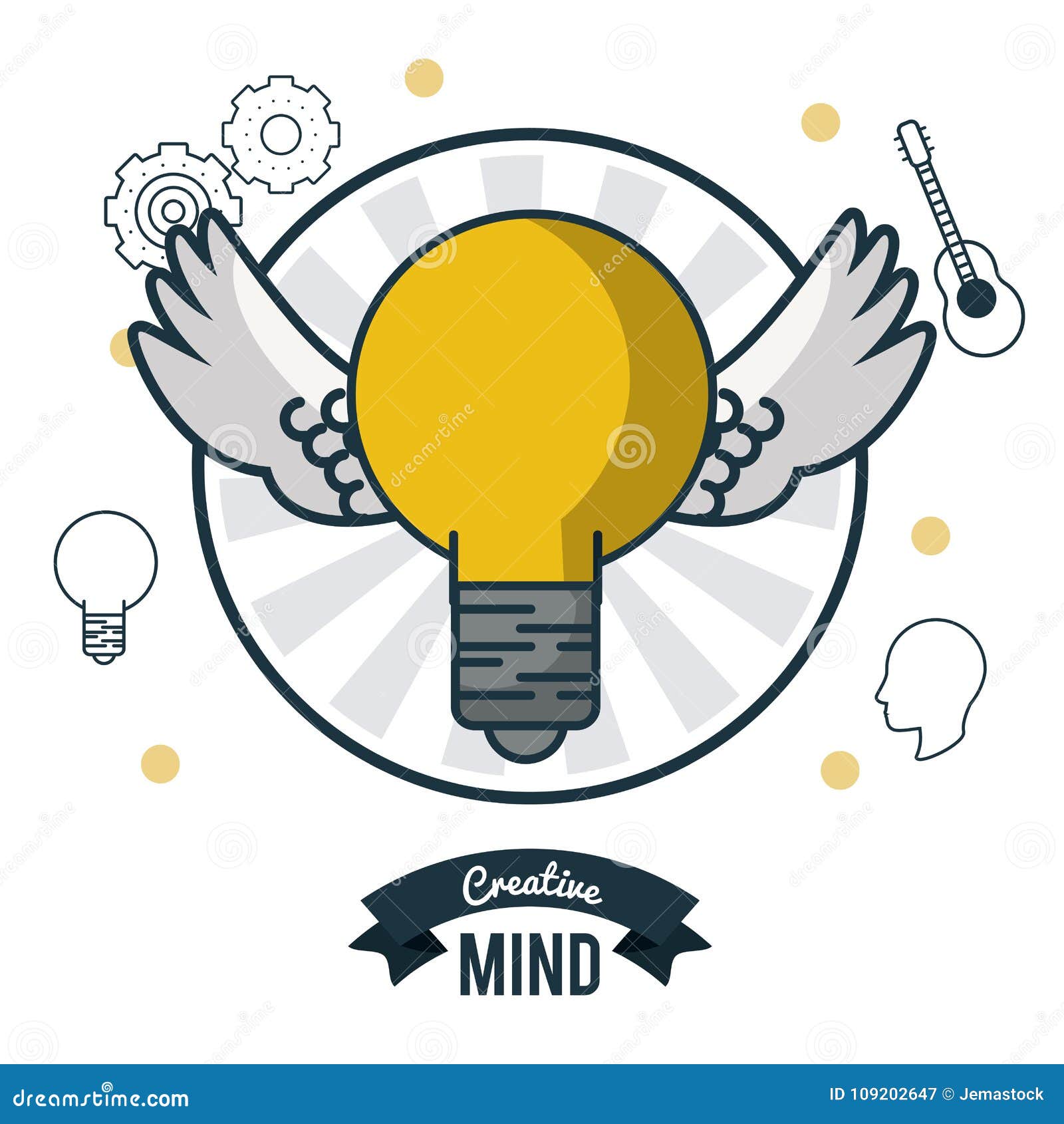 Smart brain ideas stock vector. Illustration of mind - 109202647