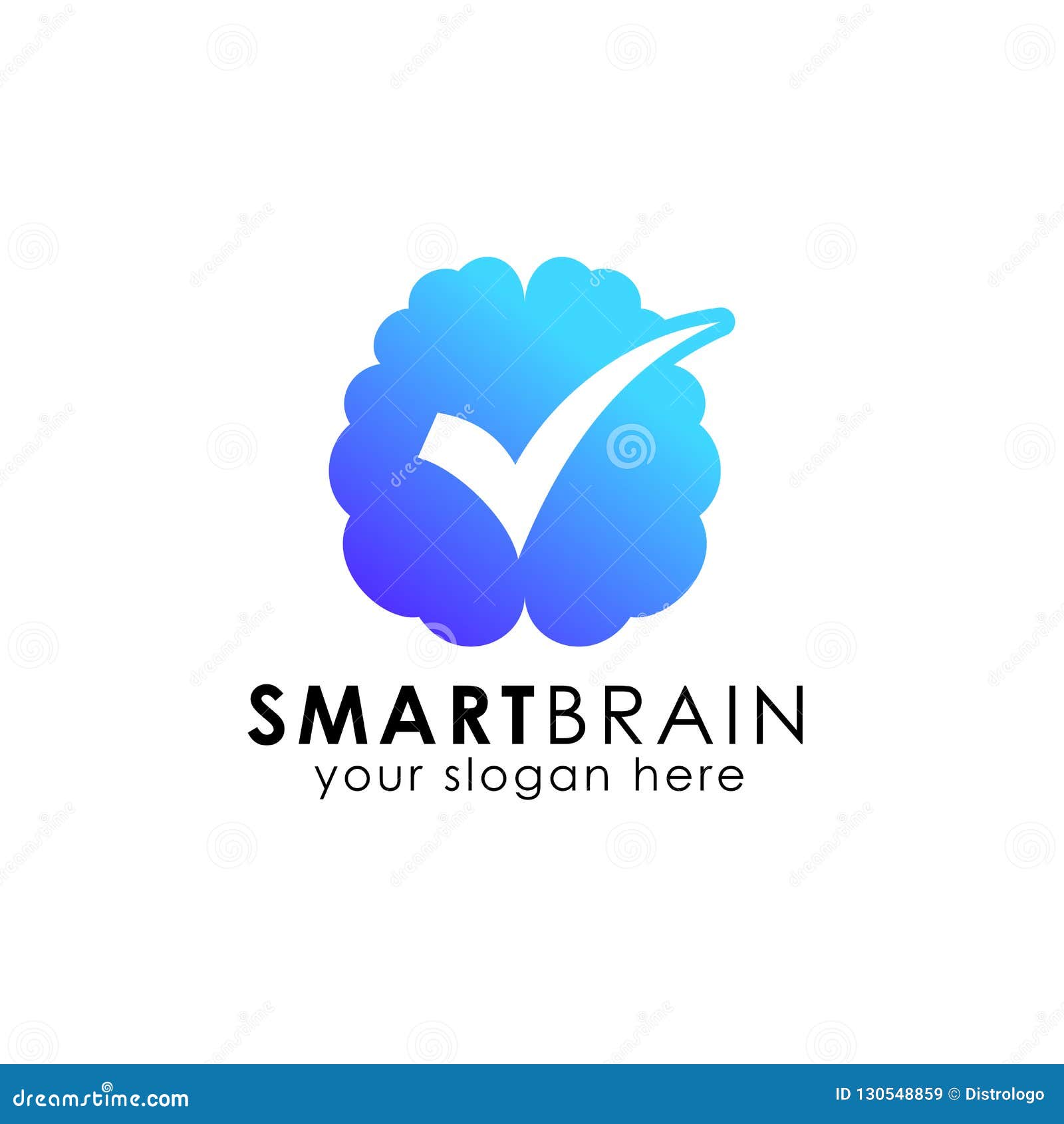 Smart Brain Logo Vector Icon. Digital Brain. Brain Hub Logo Stock ...