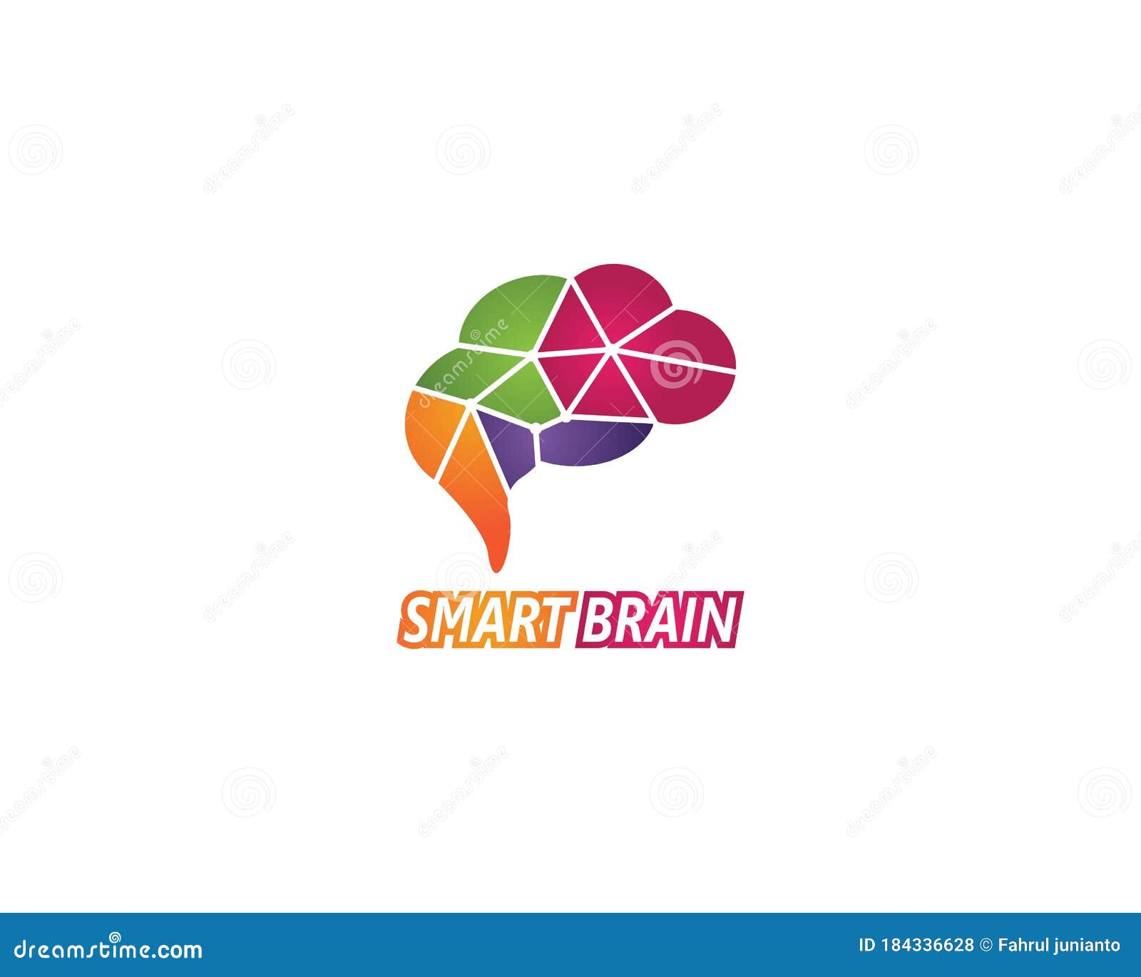 Smart Brain Logo Vector Template Stock Illustration - Illustration of ...