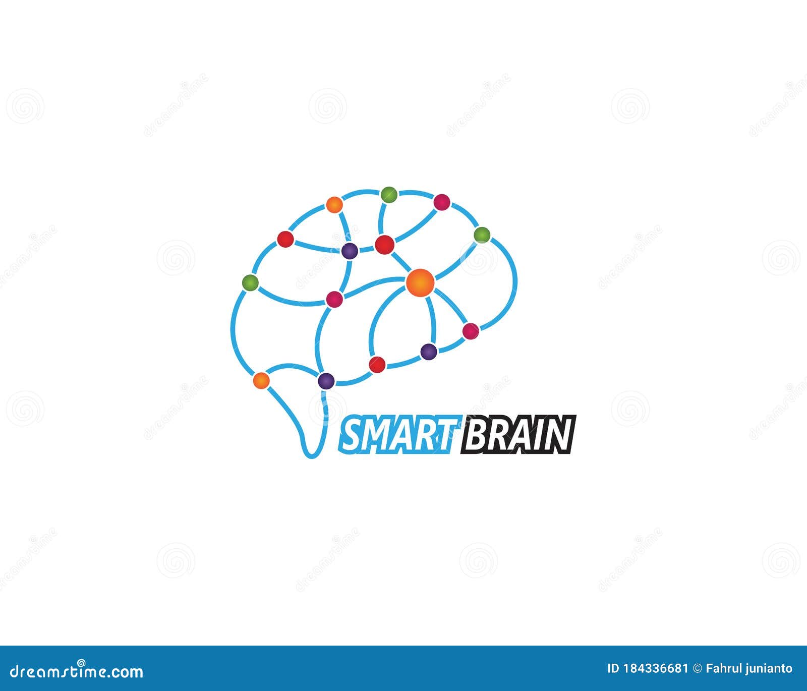 Smart Brain Logo Vector Template Stock Illustration - Illustration of ...
