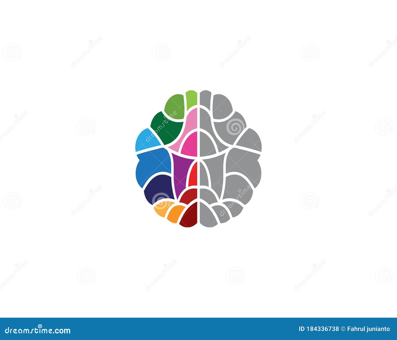 Smart Brain Logo Vector Template Stock Illustration - Illustration of ...