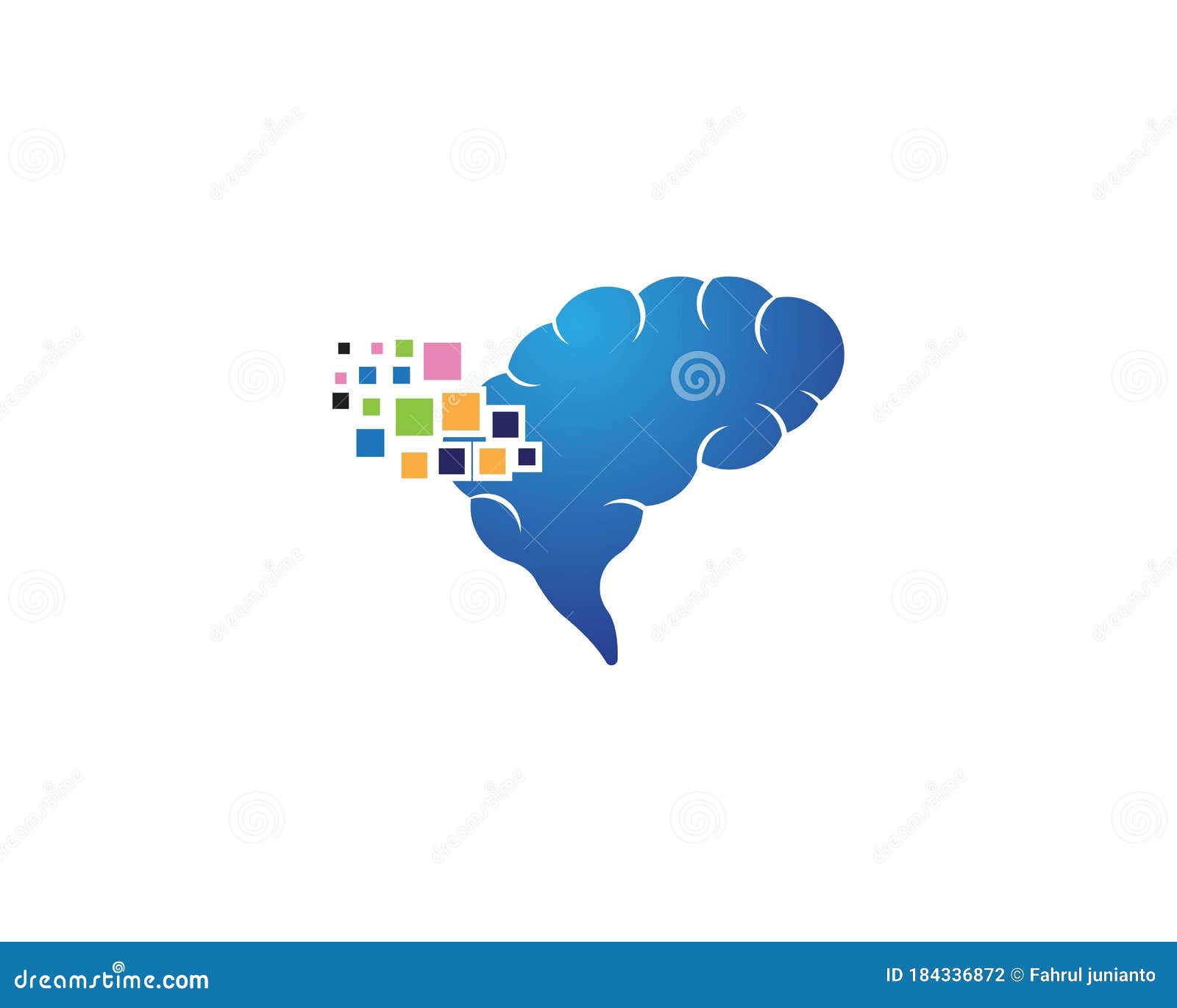 Smart Brain Logo Vector Template Stock Illustration - Illustration of ...