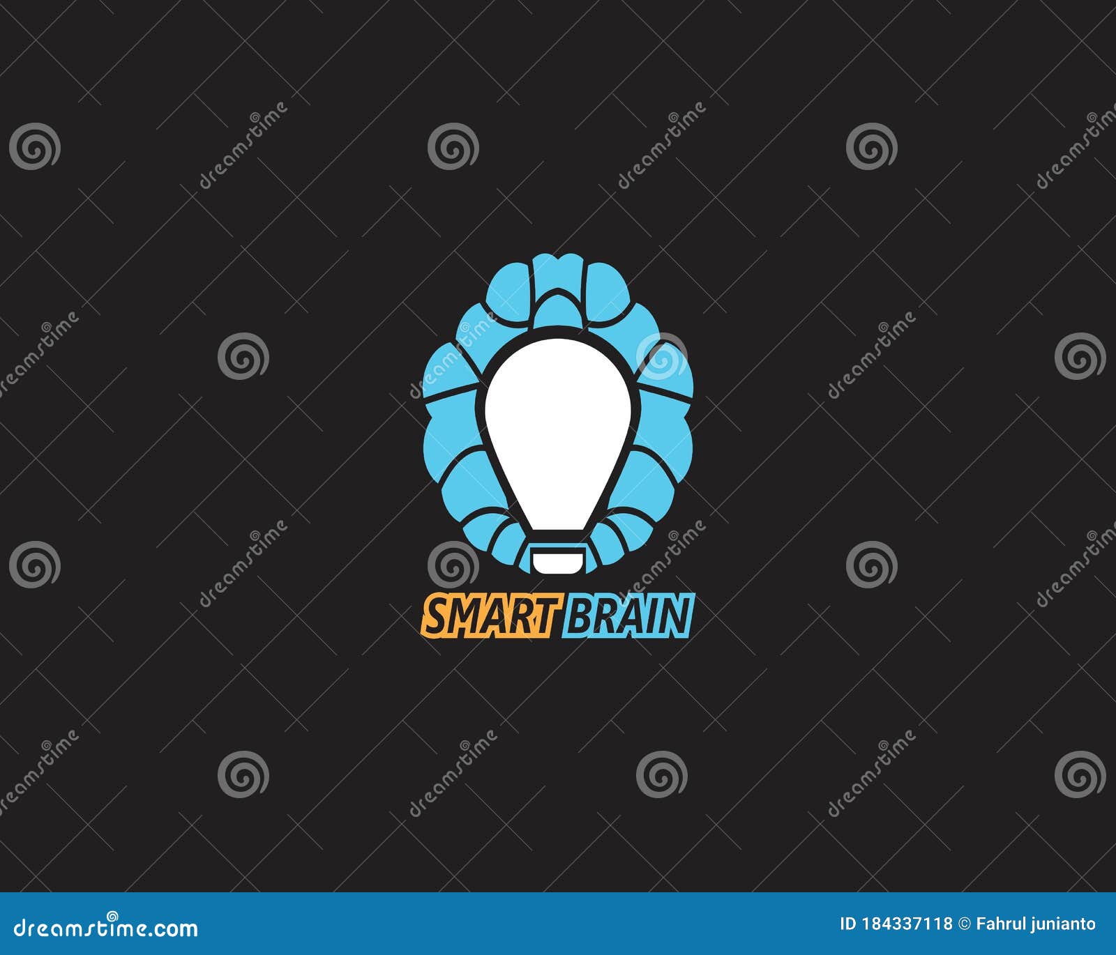 Smart Brain Logo Vector Template Stock Illustration - Illustration of ...
