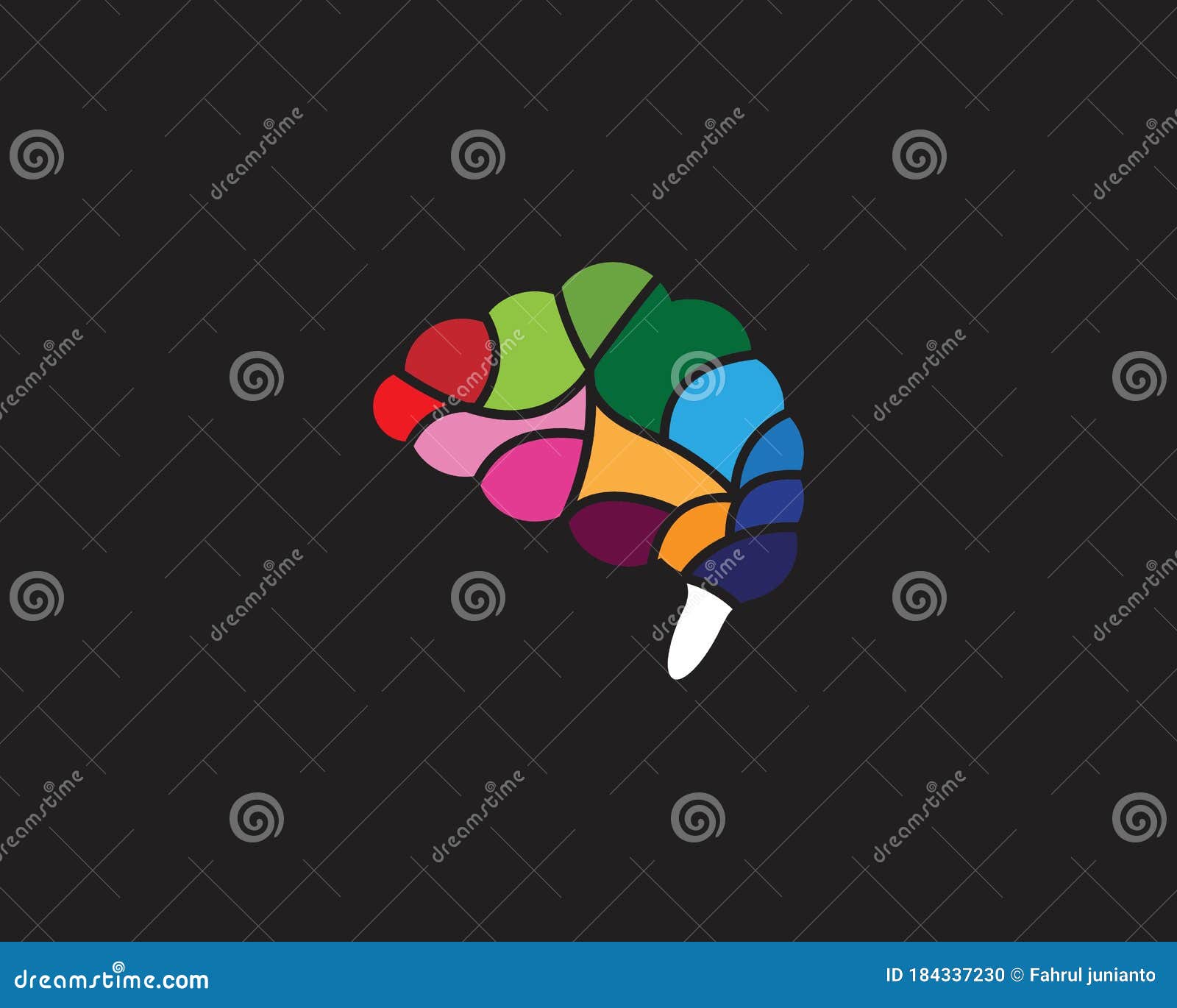 Smart Brain Logo Vector Template Stock Illustration - Illustration of ...