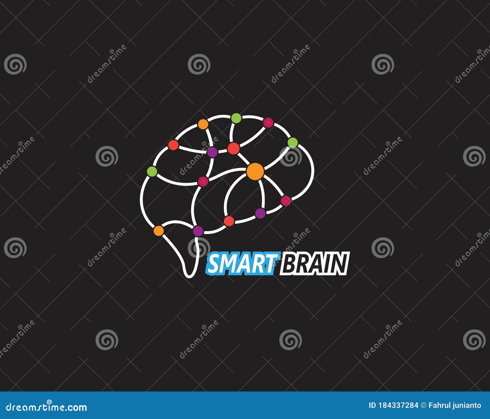 Smart Brain Logo Vector Template Stock Vector - Illustration of human ...