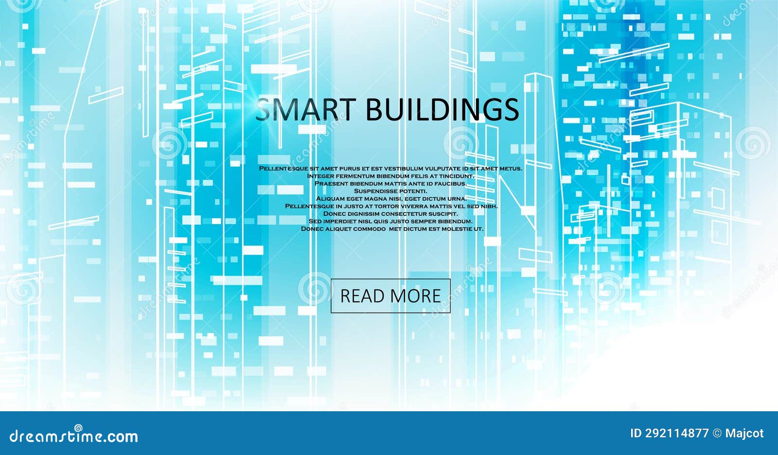 Smart Building Concept Design for City Illustration Stock Vector ...