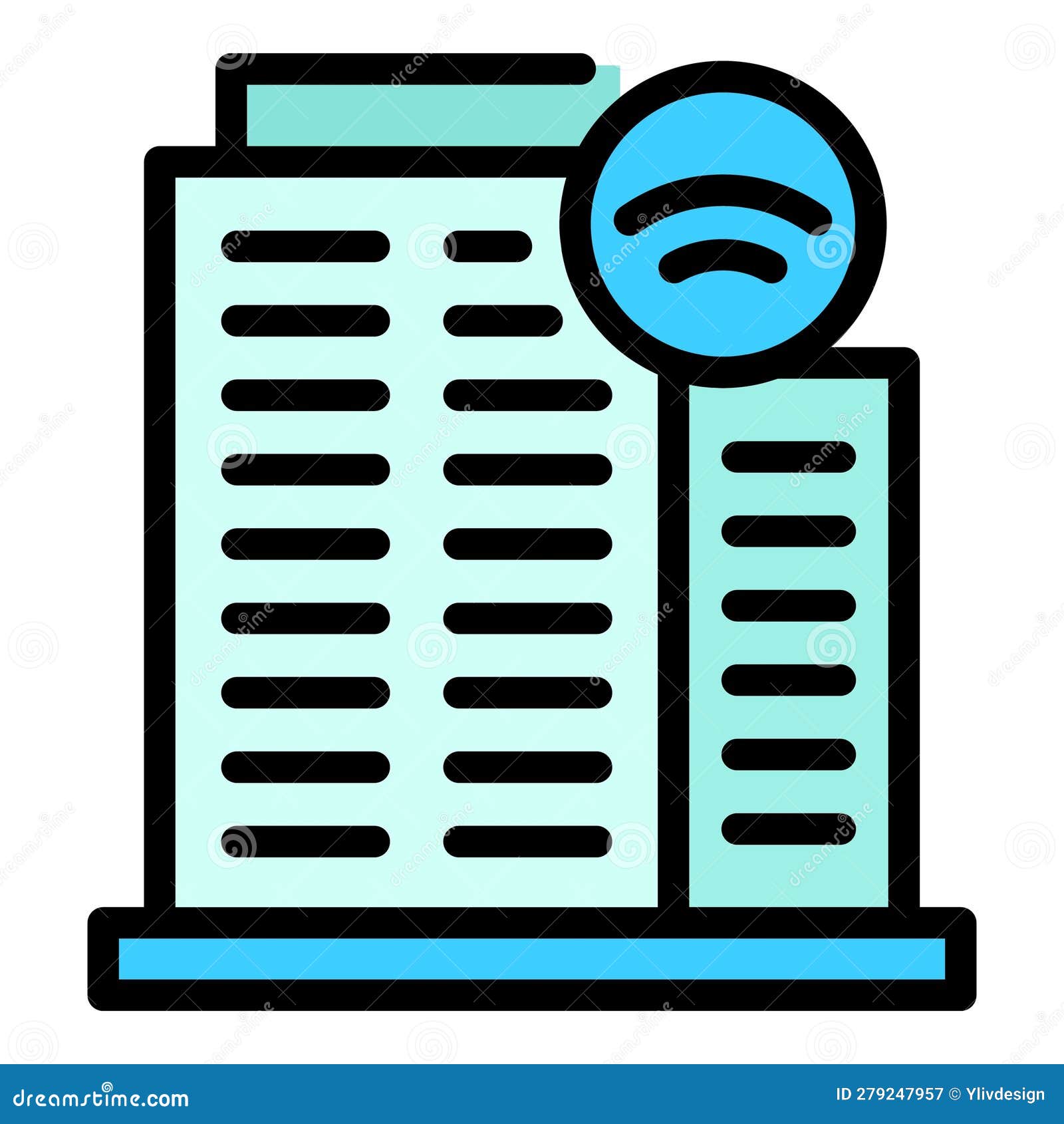 Smart Building Icon Vector Flat Stock Vector - Illustration of flat ...
