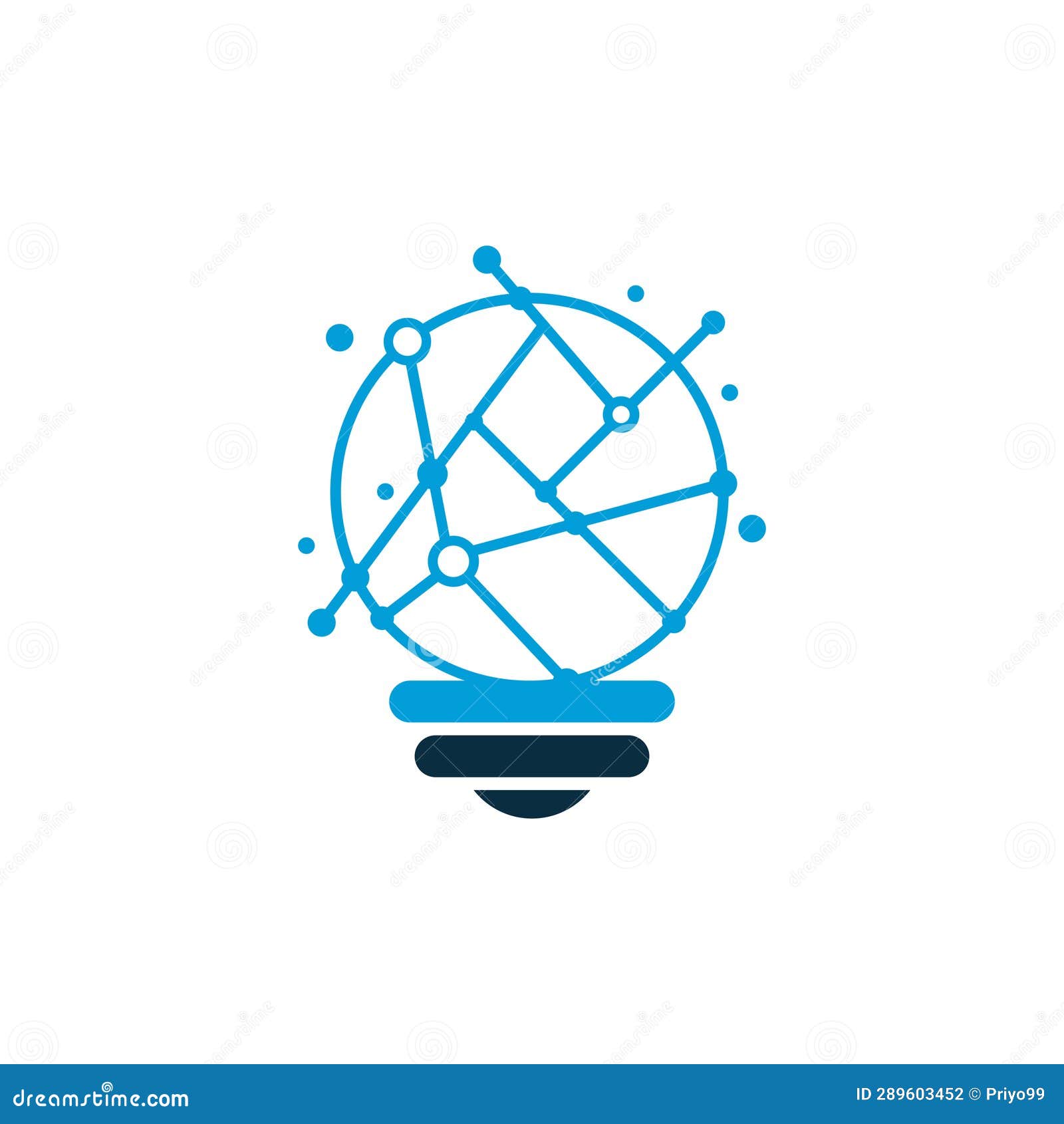 Smart Bulb Logo Design Element Vector with Creative Technology Concept ...