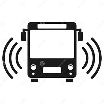 Smart Bus Icon. Autonomous Vehicles Vector Illustration Stock Vector ...