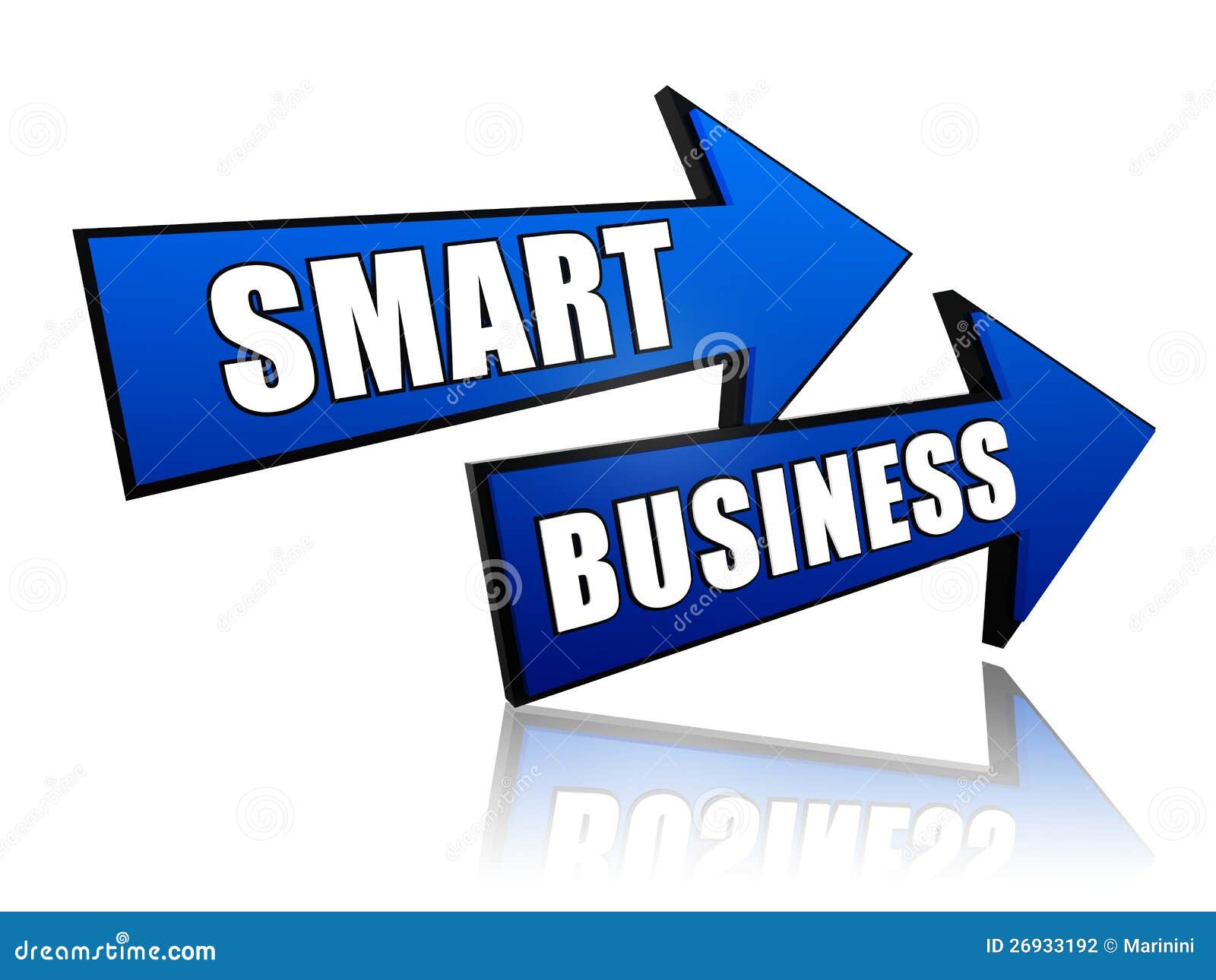 Smart business in arrows stock illustration. Illustration of effective ...