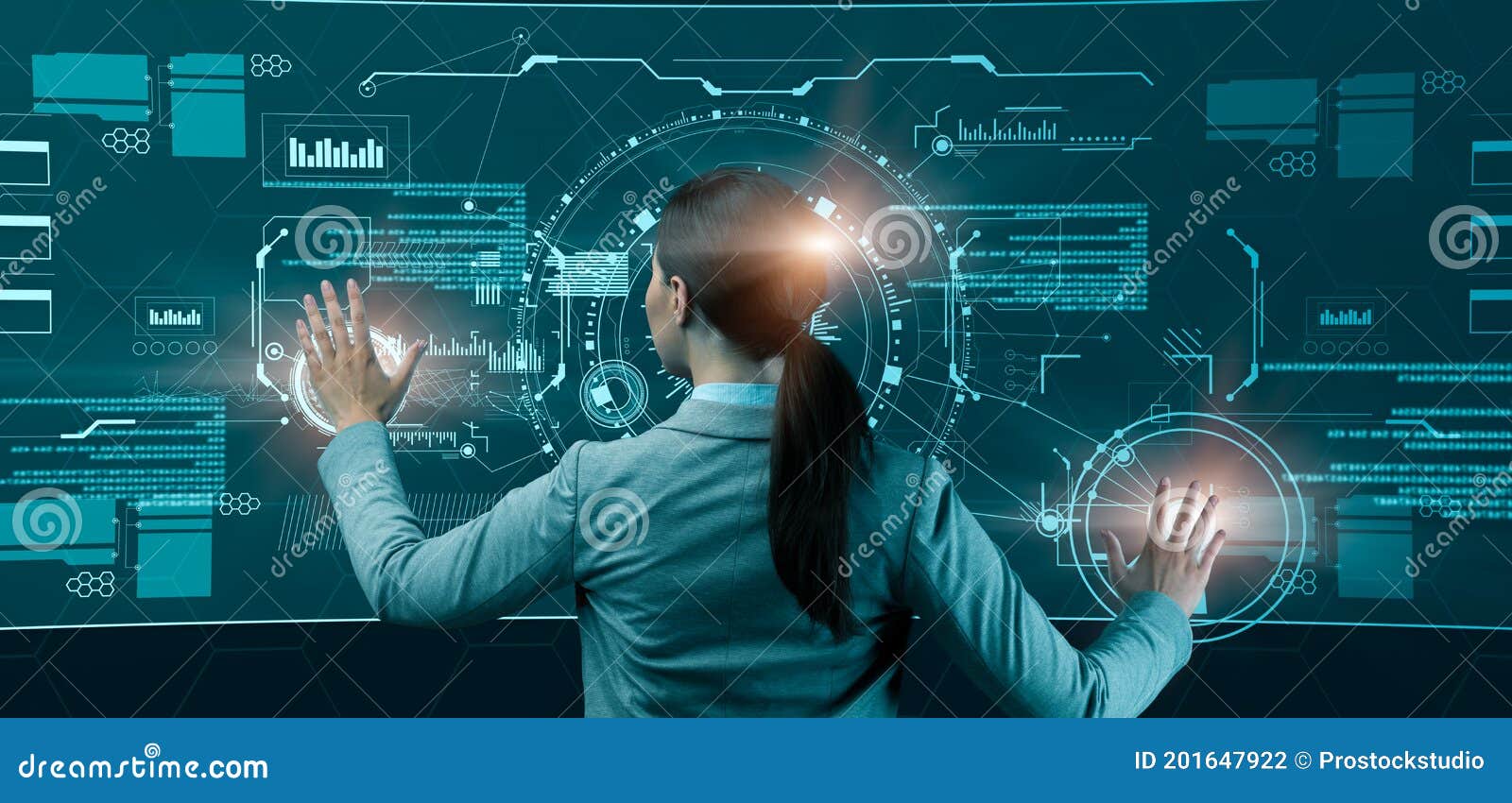 Smart Business Technologies. Collage of Female Entrepreneur Using ...